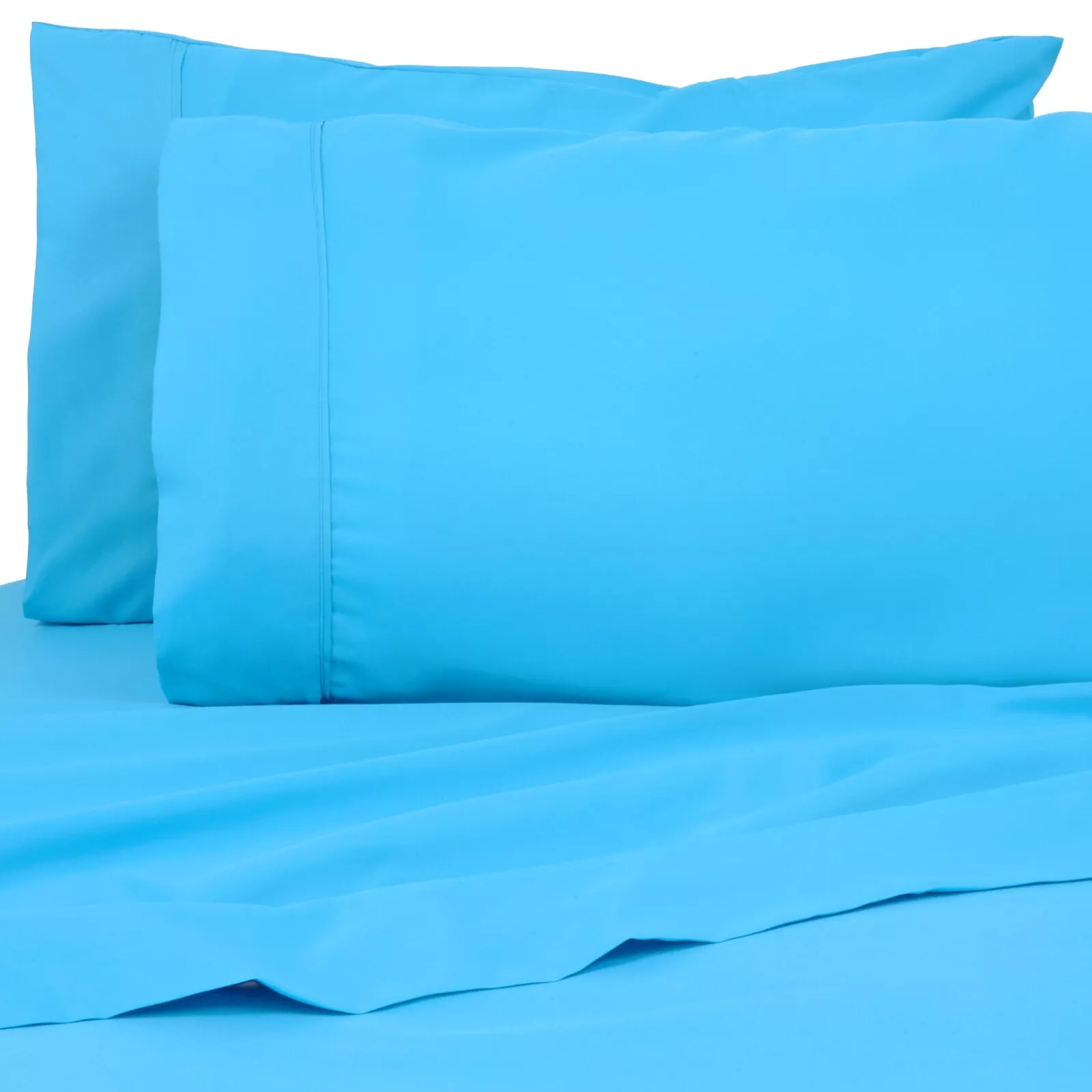 Huba Homes Premier Colorful Bright 4 pc Microfiber Sheet Sets full aqua ...