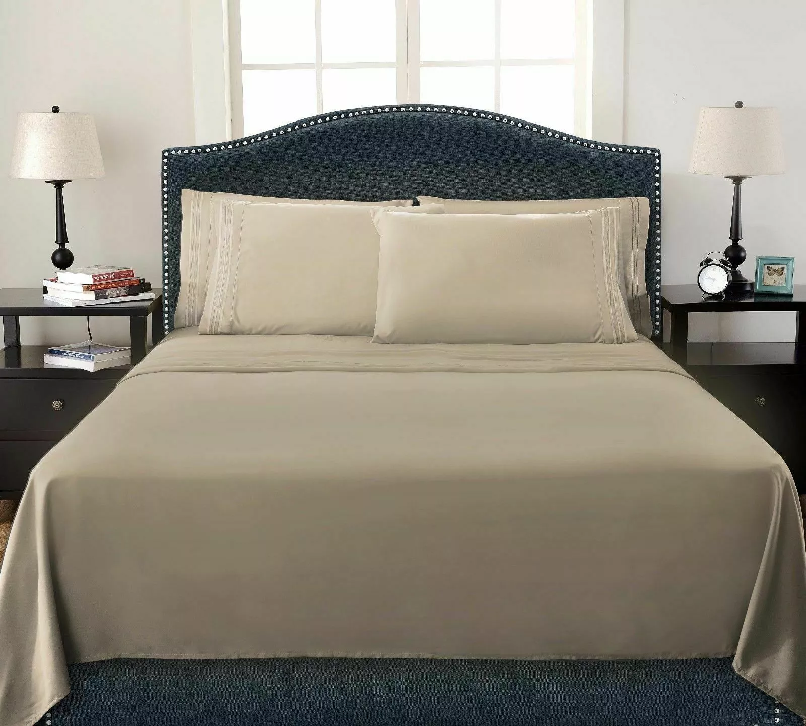 Huba Homes Premium Soft Bamboo Sheets Bamboo Bed Sheets Set Queen King ...