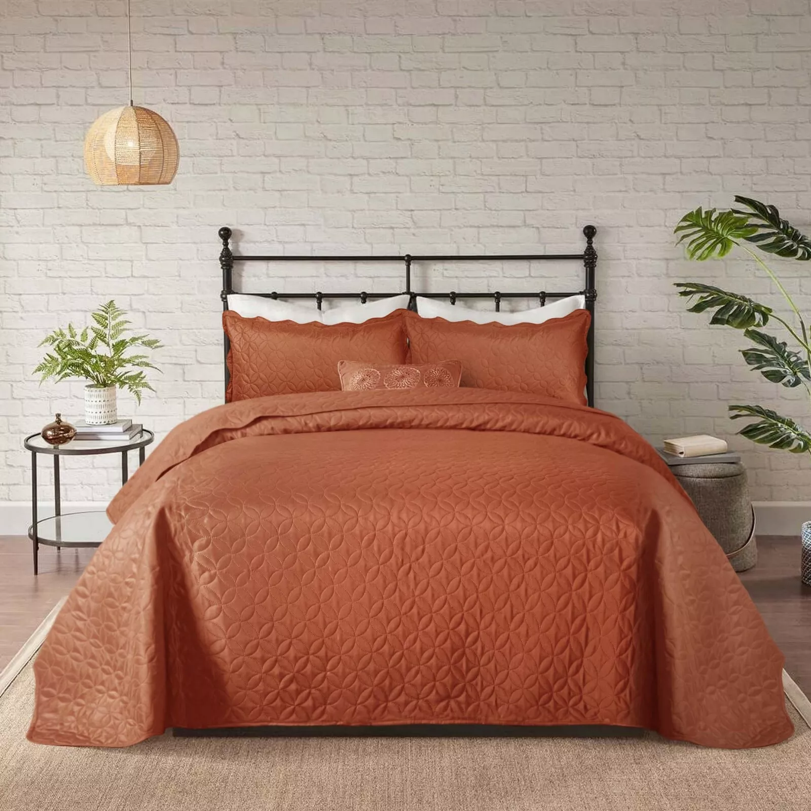 Huba Homes Quilted Bedspread 3 Piece Reversible twin Size Coverlet ...