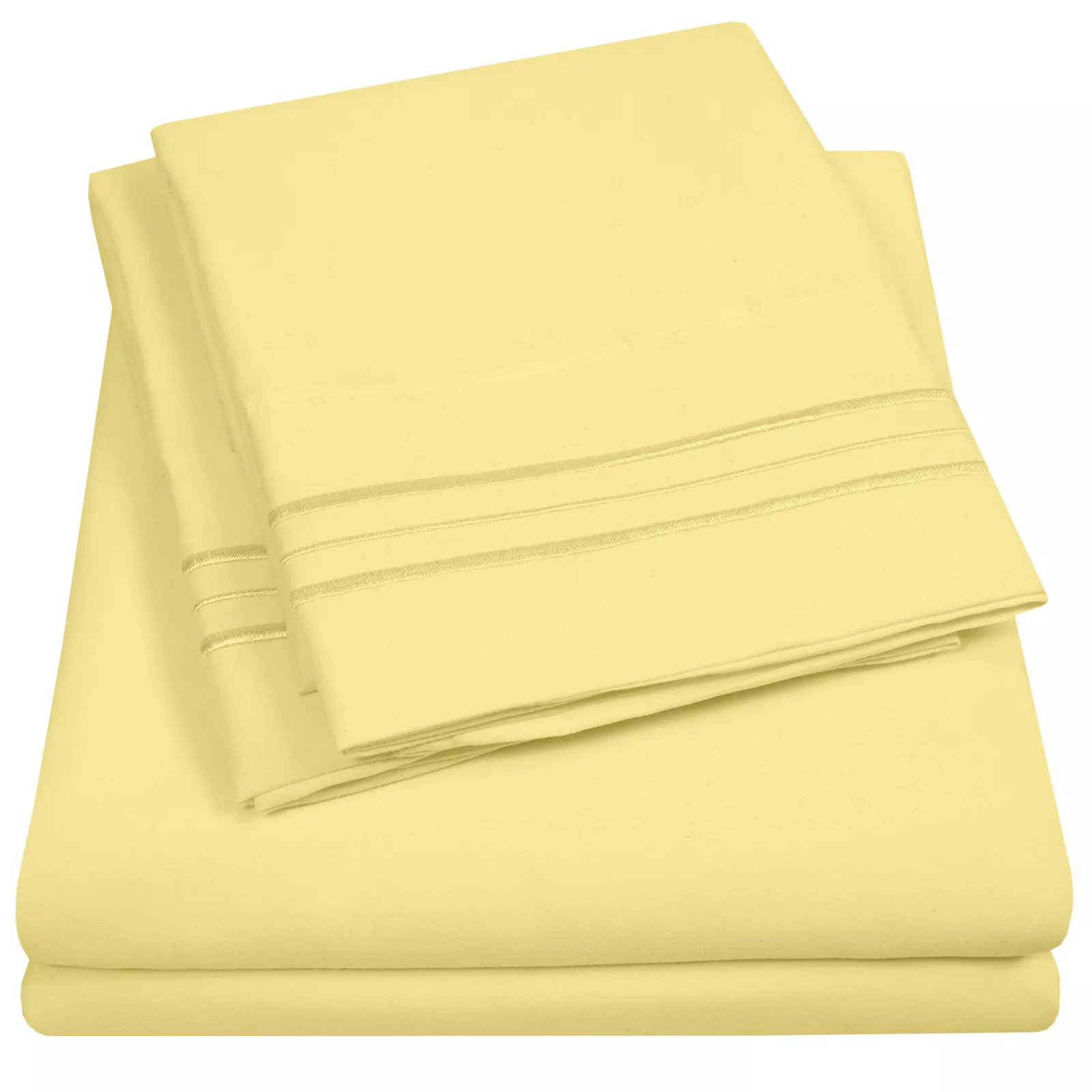 Huba Homes Sweet Home Collection 1800 Count 5 Piece Microfiber Sheet ...