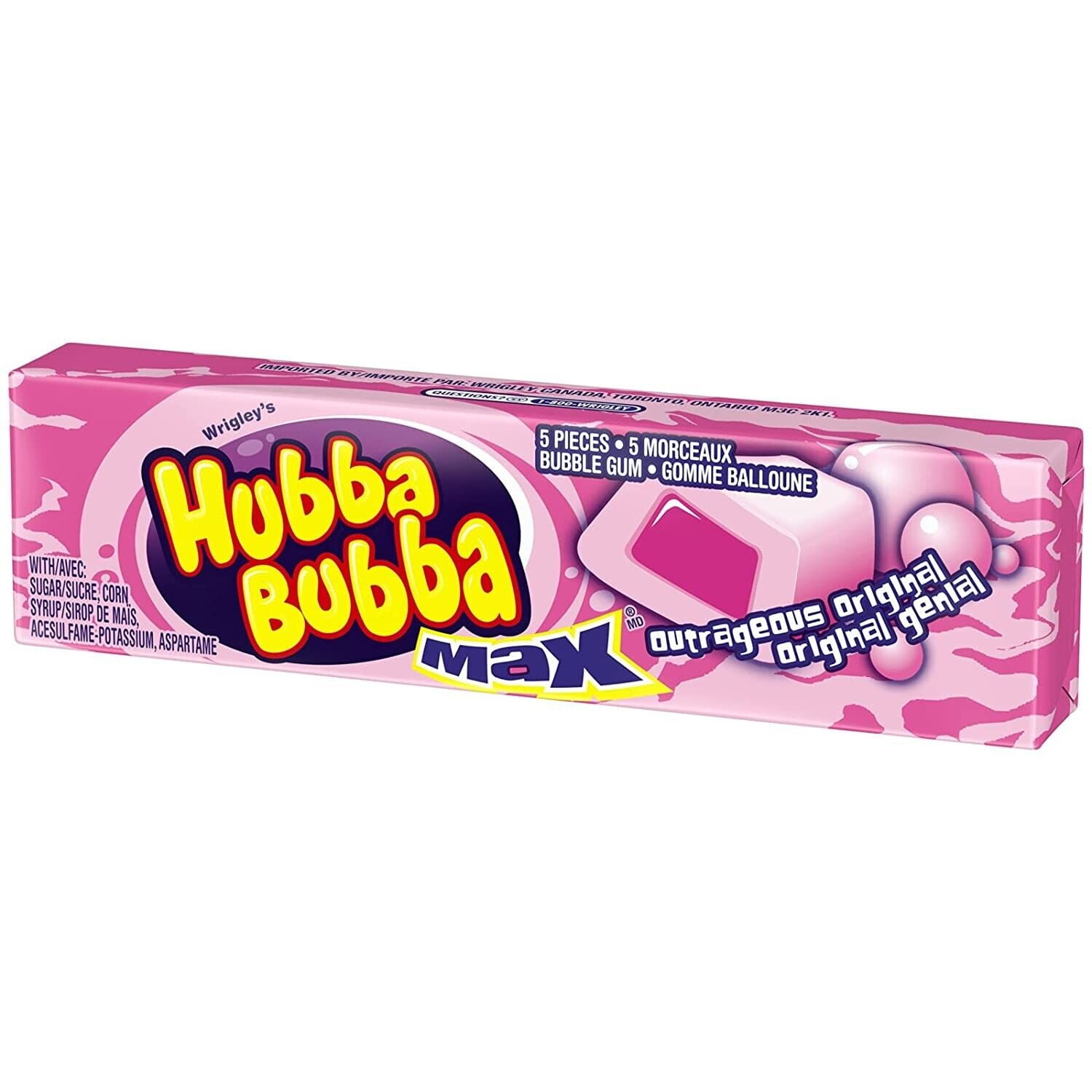 Hubba Bubba Max Gum Outrageous Original 4 Count - Walmart.com