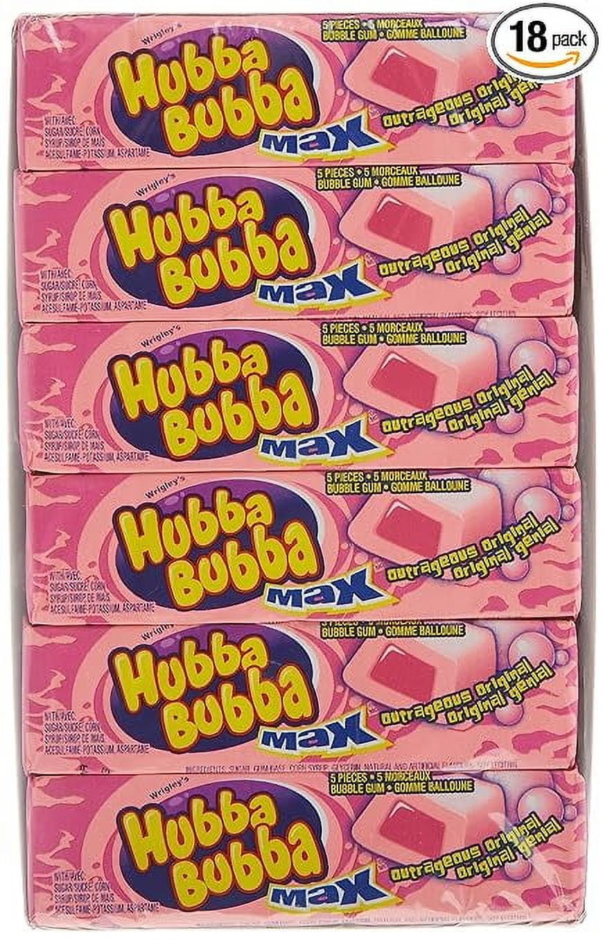 Hubba Bubba Max, Outrageous Original, 18 Count - Walmart.com