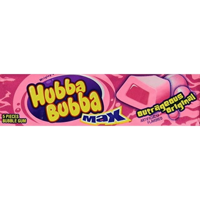 Hubba Bubba Max Outrageous Original Gum, 18 Count - Walmart.com