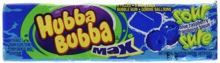 Hubba Bubba Max Sour Blue Raspberry (Pack of 18) {Imported from Canada ...