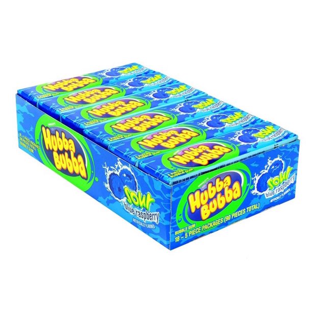 Hubba Bubba , Sour Blue Raspberry, Count 18 (5S) - Gum / Grab Varieties ...