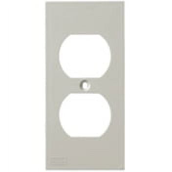 Hubbell 1 Gang 2 Socket Low Profile KP Duplex Faceplate - Walmart.com
