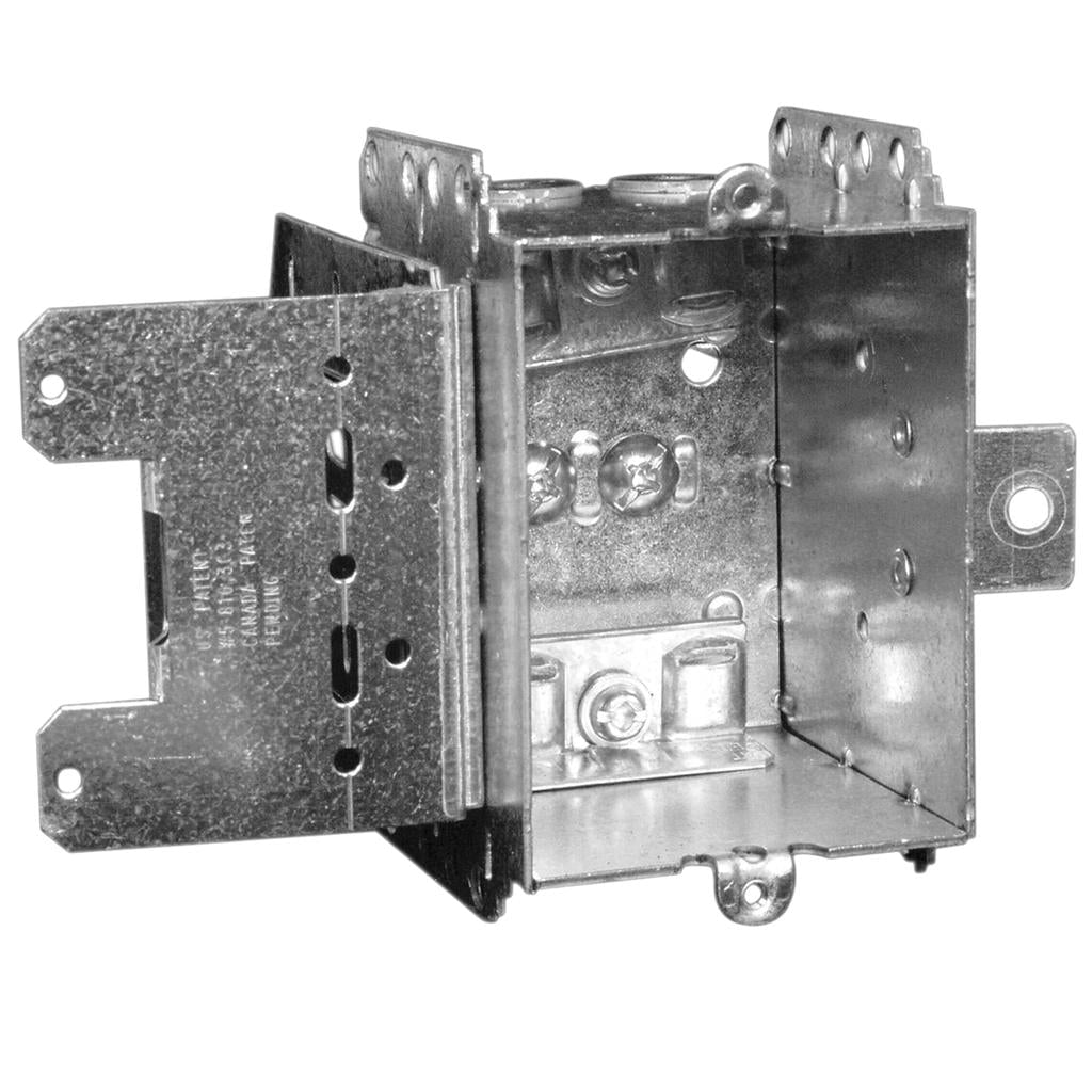 Hubbell 1504MSBUBAR Single Gang Device Box, Metal, 15 Cu.In., Each ...