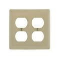 Hubbell 2-Gang Ivory Duplex Midsize Nylon Wall Plate NPJ82IZ - Walmart.com