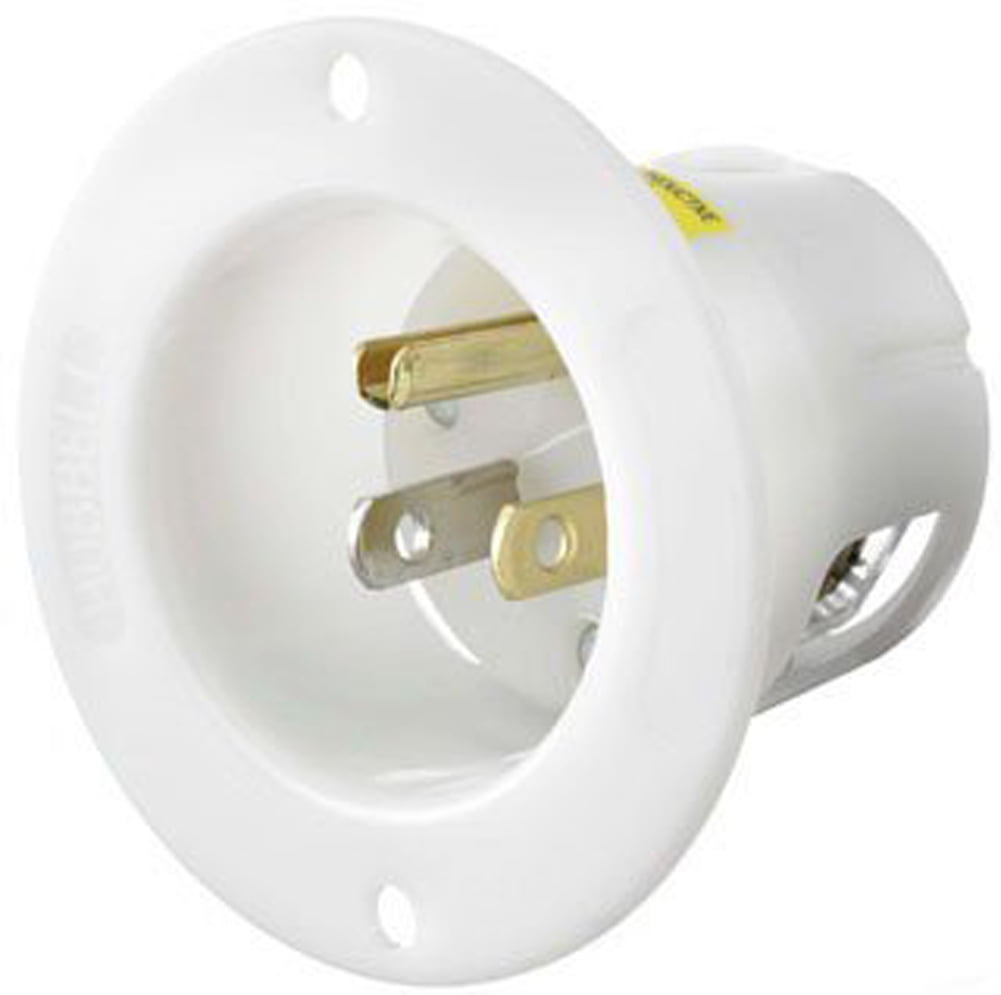 hubbell wiring device-kellems flanged inlet,15a,5-15r,125v hbl5278c ...
