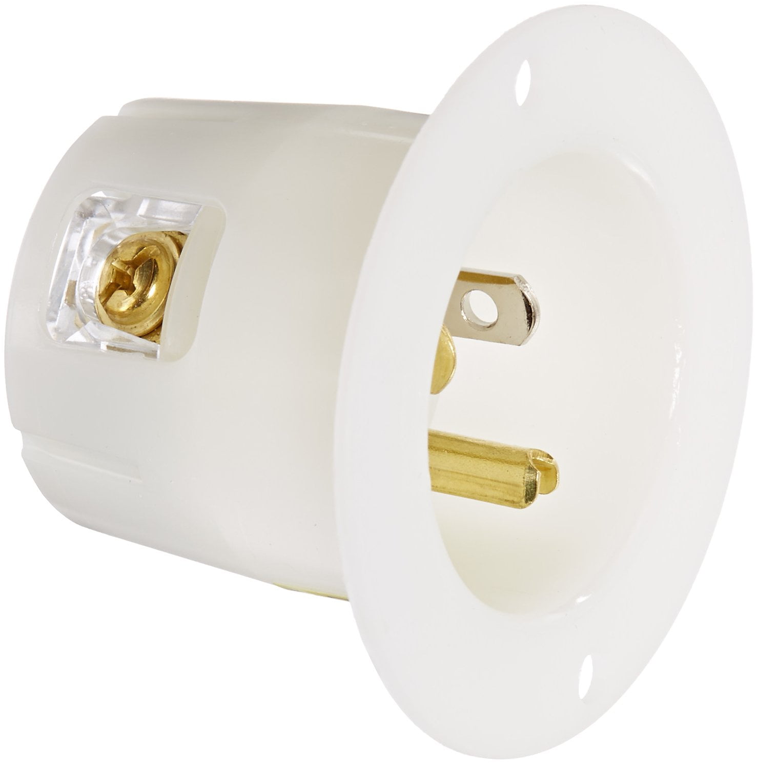 hubbell wiring device-kellems flanged inlet,15a,5-15r,125v hbl5278c ...