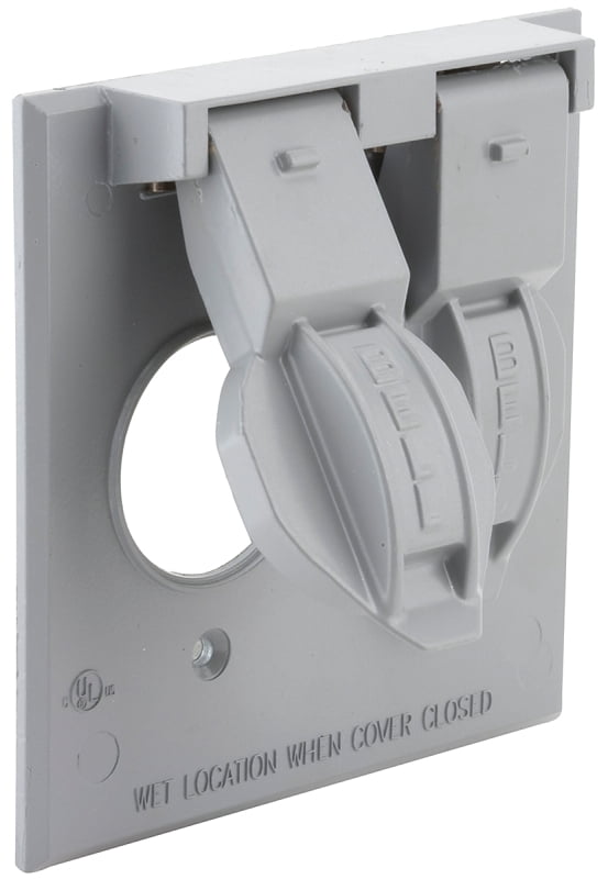 Hubbell 2gang Gray Outdoor Cover 5157-0 - Walmart.com