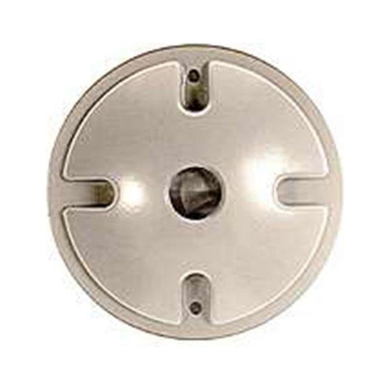 Hubbell 4 In. 1-Outlet 1/2 In. NPT White Zinc Weatherproof Electrical ...