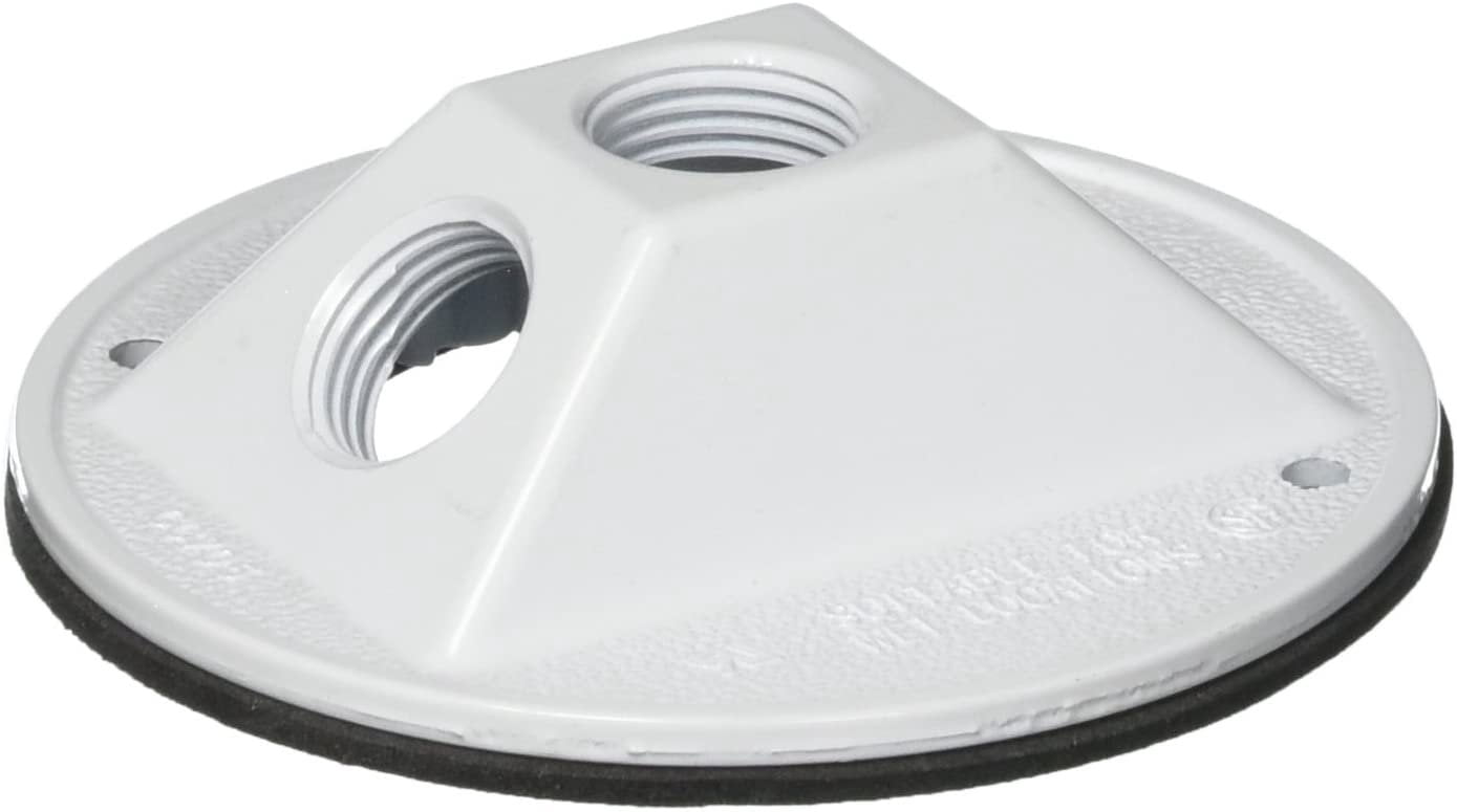 Hubbell 5197-6-Bell Round Lampholder Cover White - Walmart Business ...