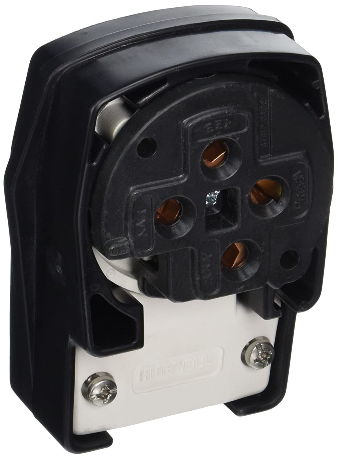 Hubbell Wiring Device-Kellems Agl Strt Blade Plug,Blk,60 A,Stnd,15-60P ...