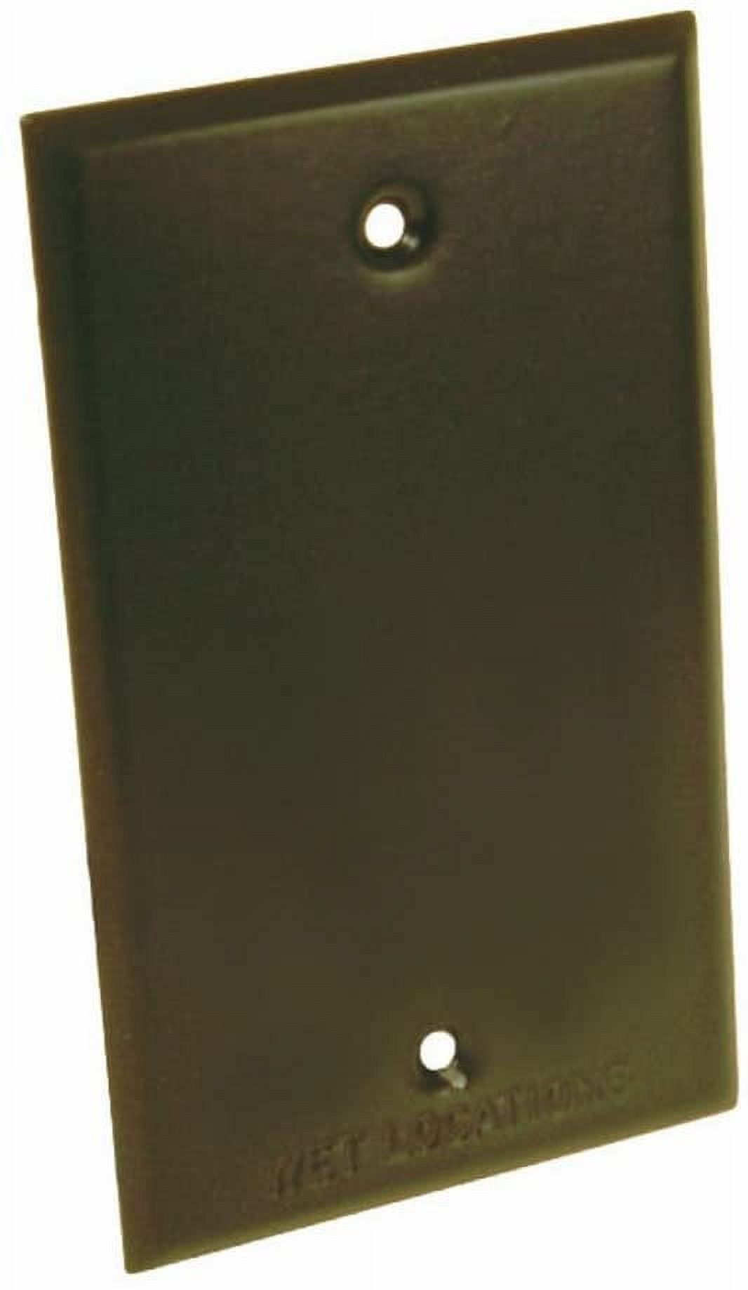 Hubbell-Bell 5173-2 Blank Weatherproof Single Gang Device Mount Cover ...