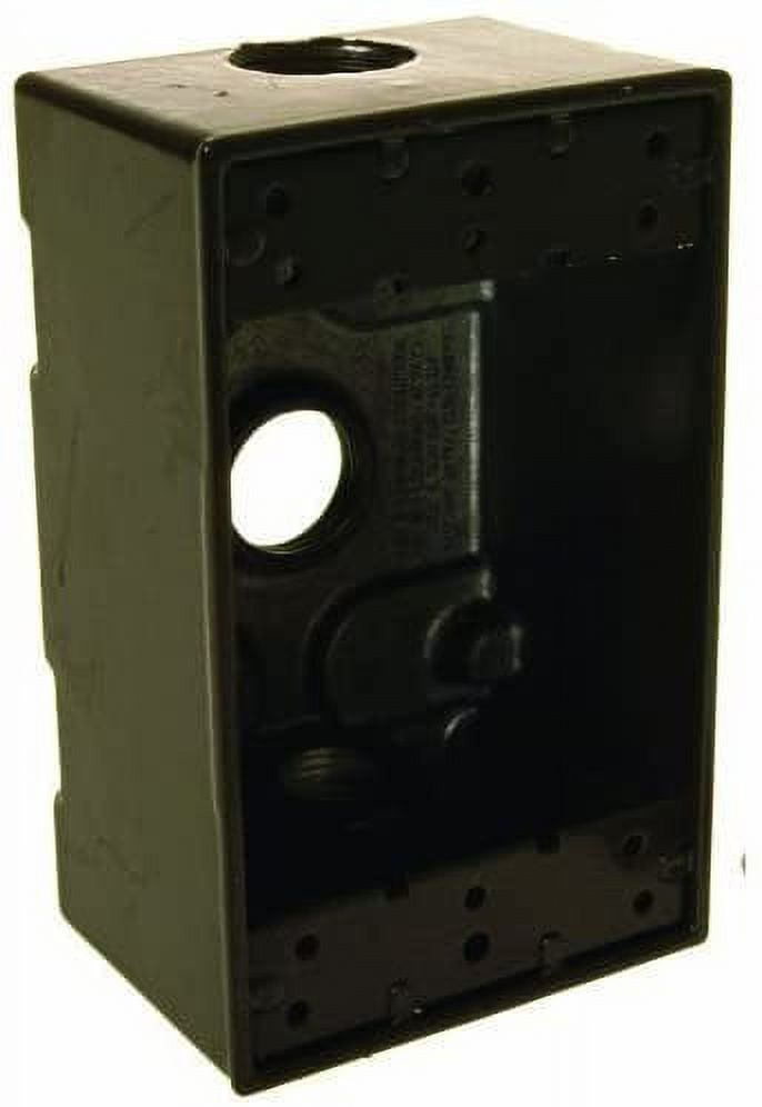 Hubbell-Bell 5320-2 Single Gang 3-1/2-Inch Outlets Weatherproof Box ... Hubbell-Bell 5320-2 Single Gang 3-1/2-Inch Outlets Weatherproof Box ...