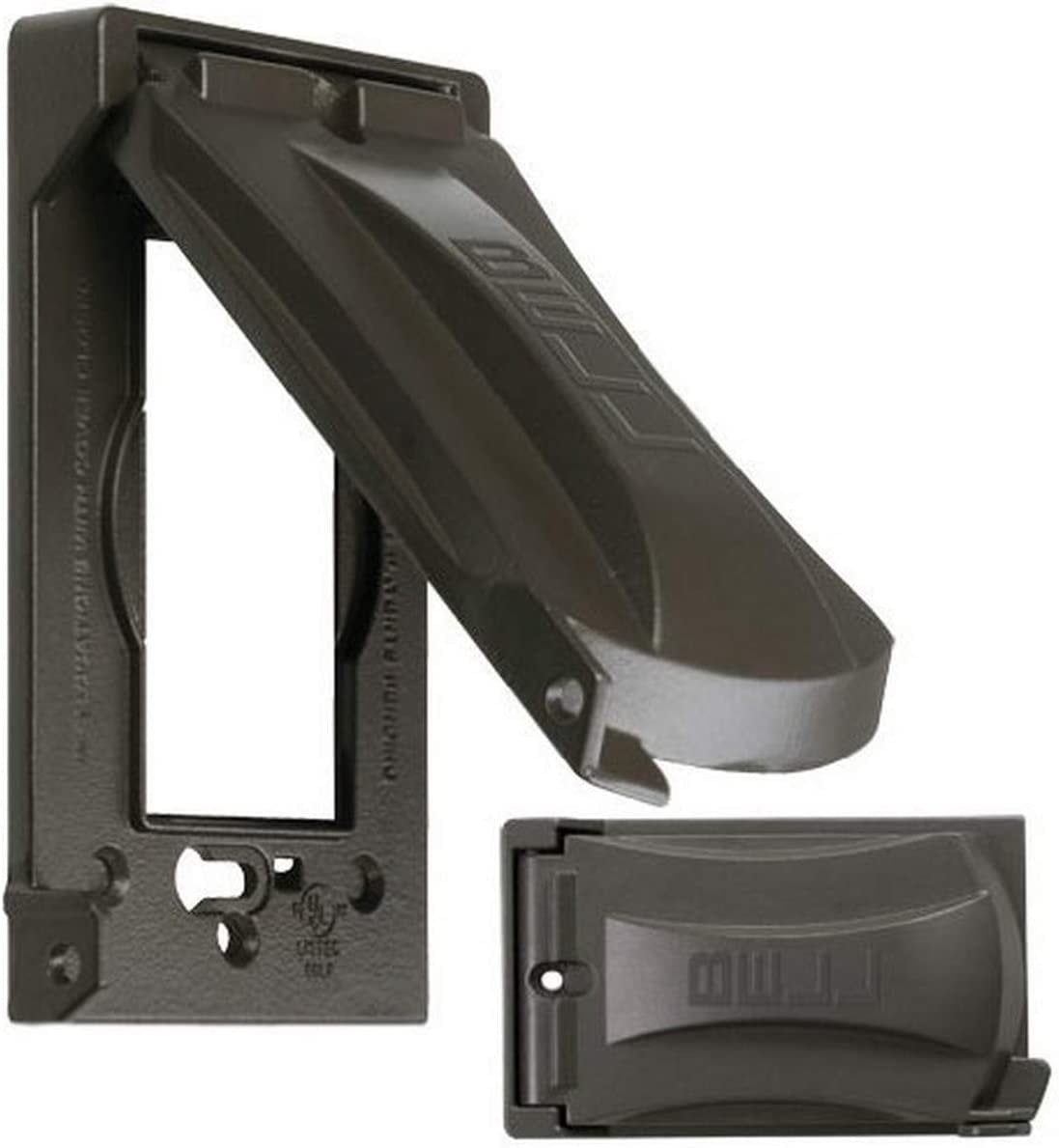 Hubbell Bell MX1050Z 1-Gang Weatherproof Universal Metal Flip Cover ...