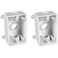 Hubbell-Raco 6239BP Single Gang Floor Kit with Recessed Duplex 15A TR ...