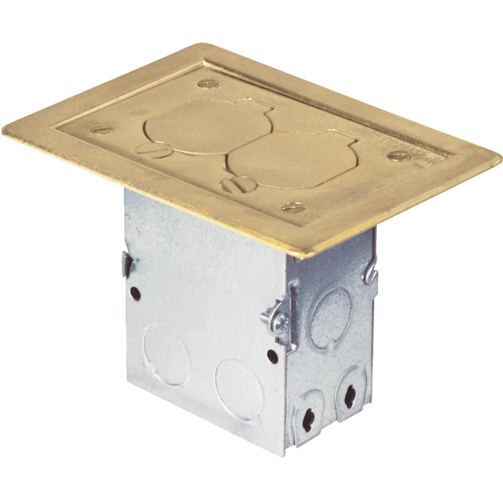 Hubbell Brass Floor Outlet Kit 71WDS - Walmart.com