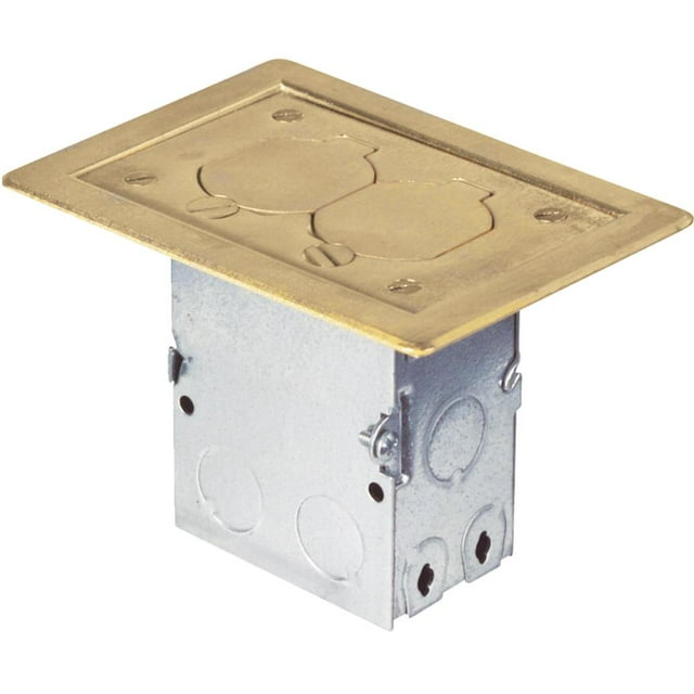 Hubbell Brass Floor Outlet Kit 71WDS - Walmart.com