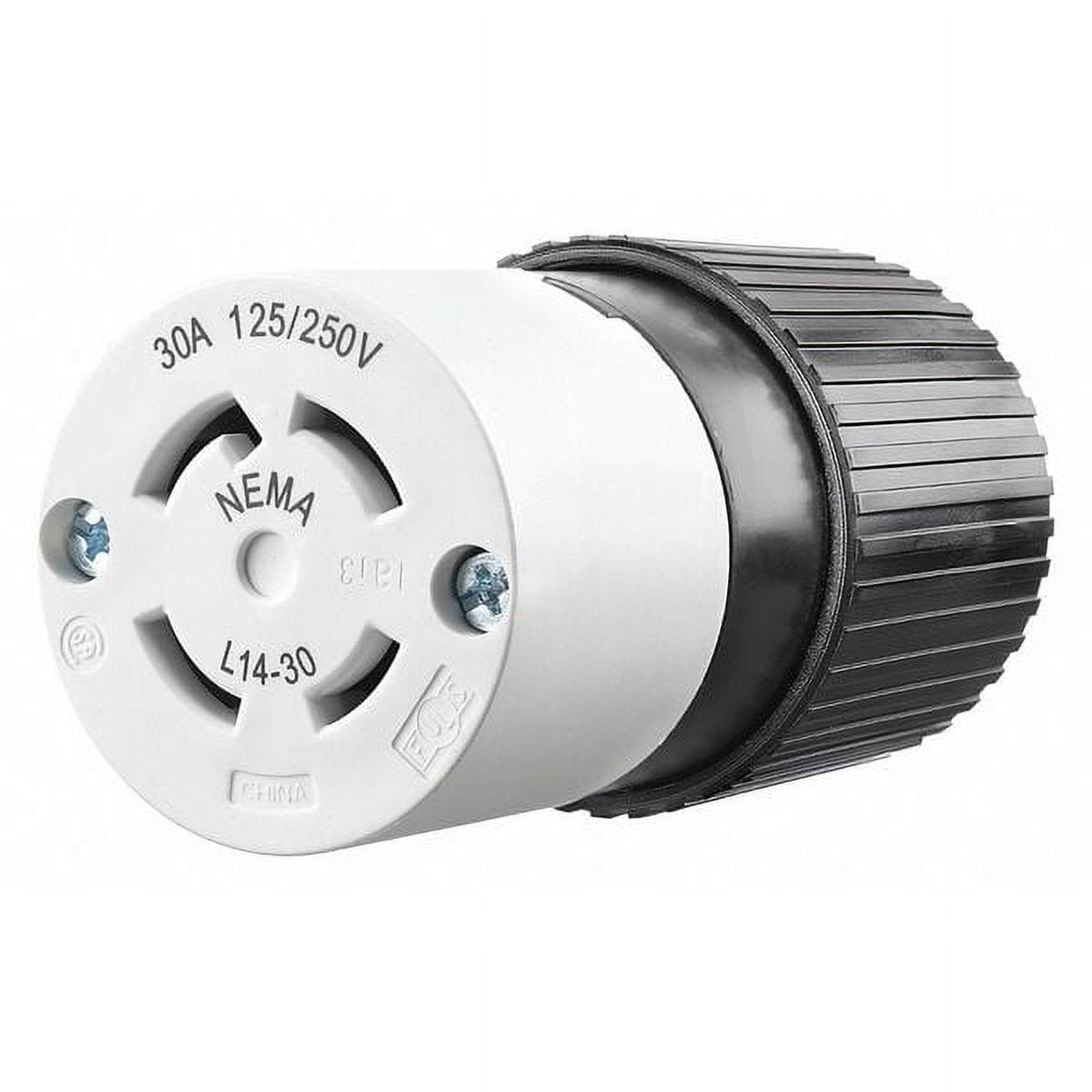 Bryant Locking Connector,Black/Wht,250VAC,30A 71430NC - Walmart.com
