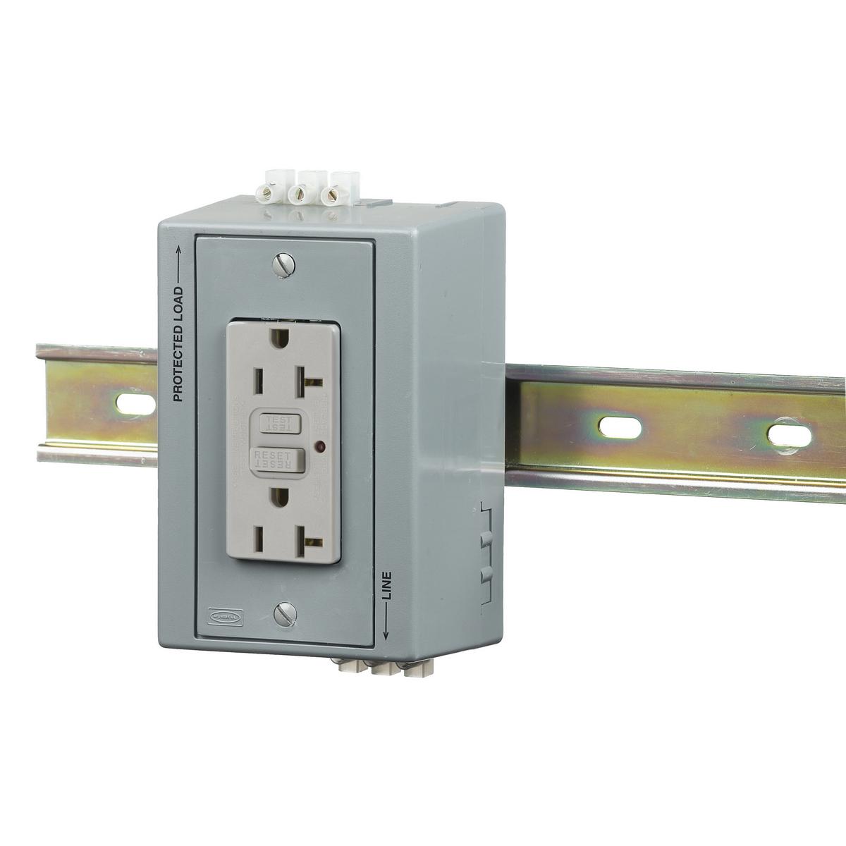 Hubbell DRUBGFI20AC Din Rail Utility Box - Walmart.com
