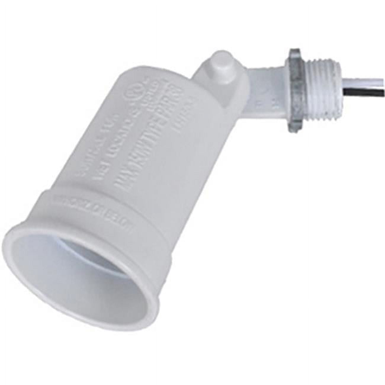 Hubbell Electrical LH150-2-W Porcelain Socket Lampholder- White ...