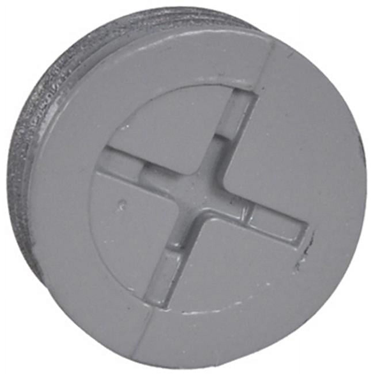 Hubbell Electrical PT-50-AL 0.5 in. Closure Plug- Gray - Walmart.com