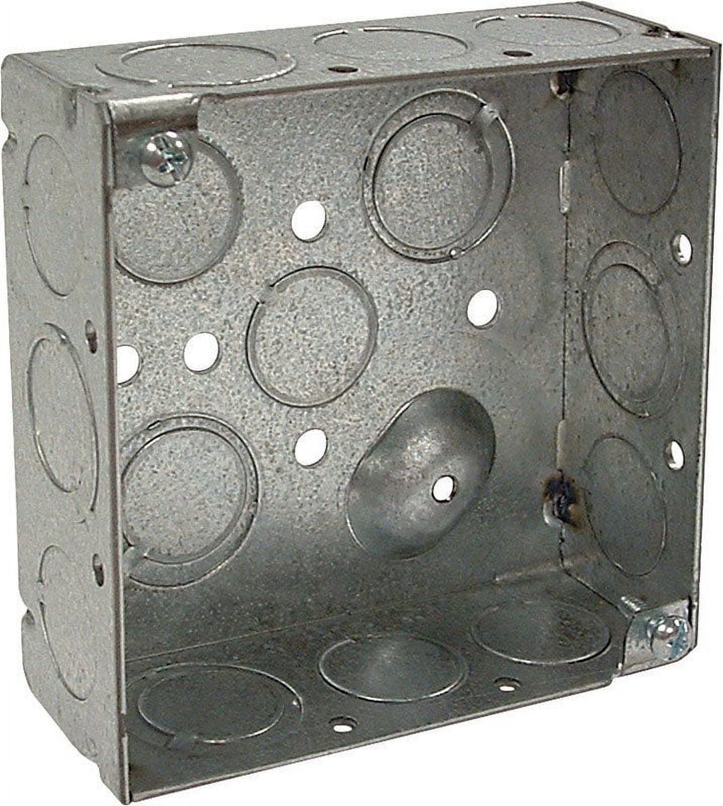 RACO 8189 Outlet Box, 2 -Gang, 16 -Knockout, Steel, Gray, Ceiling ...