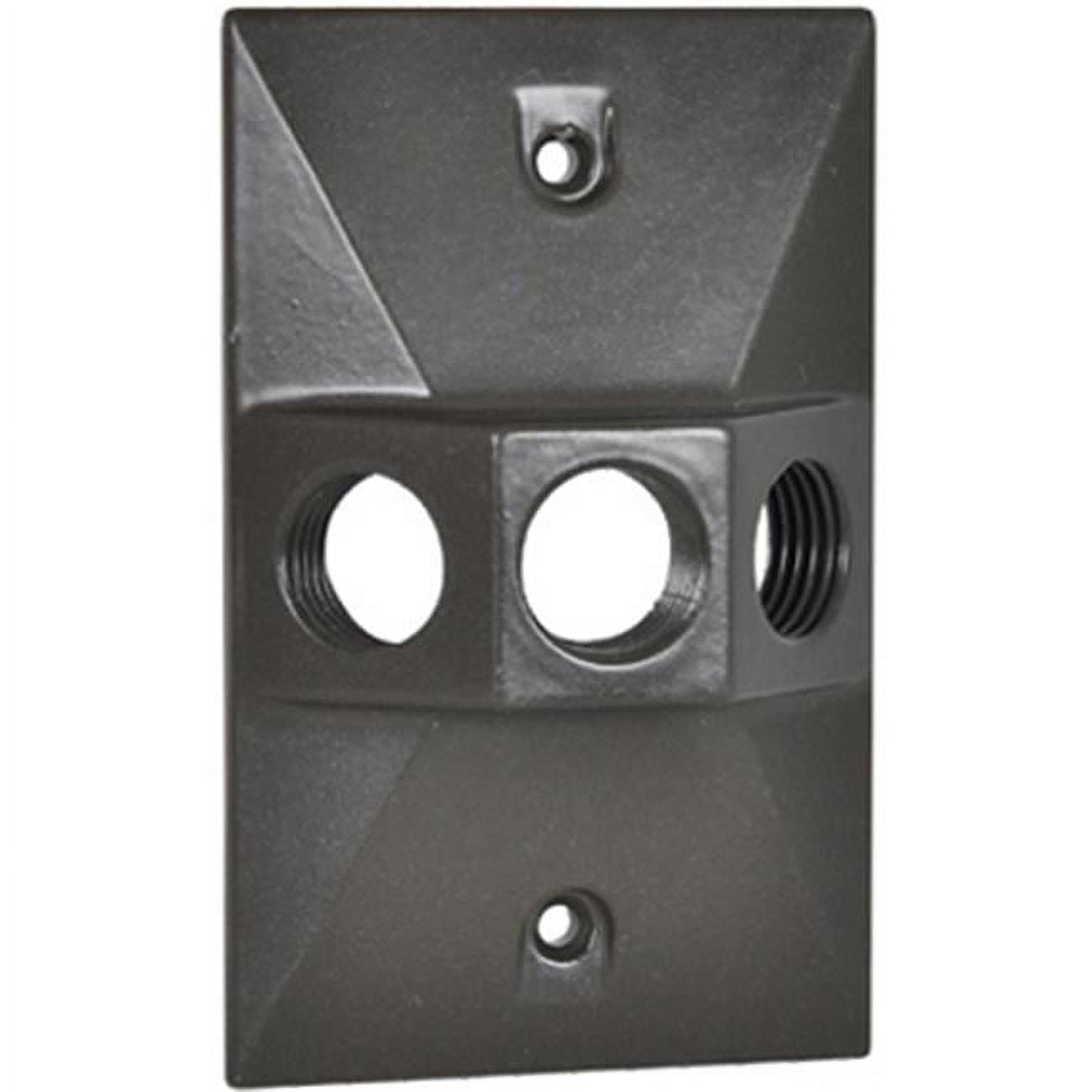 Hubbell Electrical RE-3-BR Rectangular- Lampholder Cover- Bronze ...