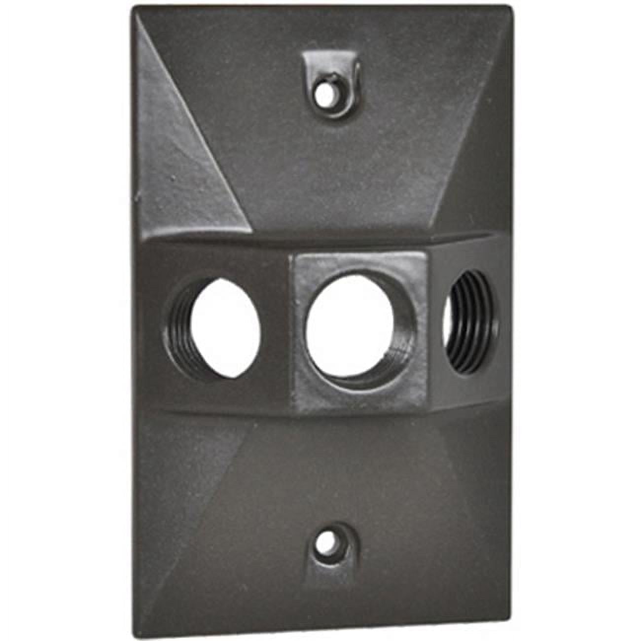 Hubbell Electrical RE-3-BR Rectangular- Lampholder Cover- Bronze ...