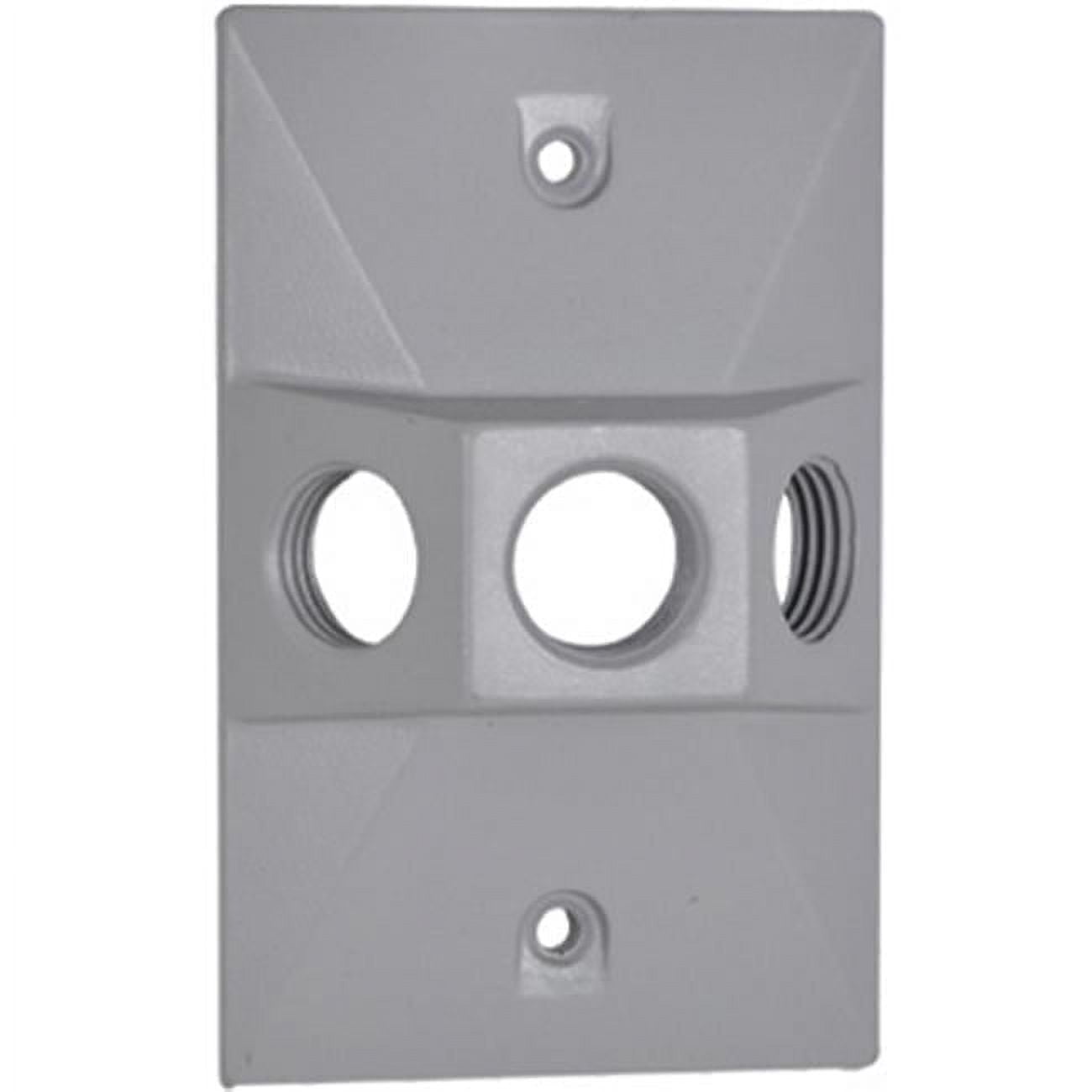 Hubbell Electrical RE-3 Rectangular Lampholder Cover- Gray - Walmart.com