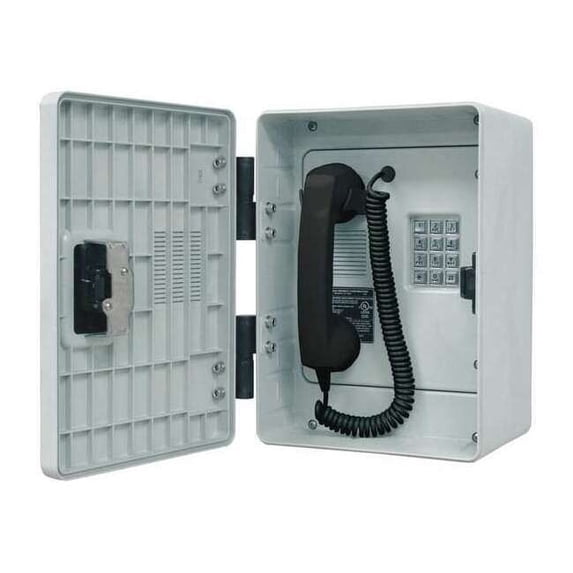 Hubbell Gai-Tronics Telephone, Weatherproof, Single Line 256-001 ...