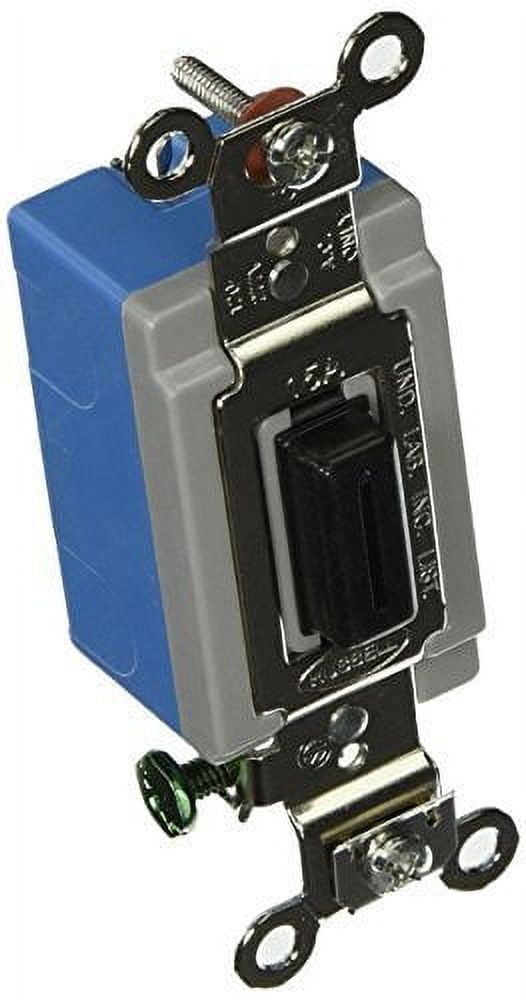Hubbell HBL1201L Single Pole Toggle, Lock, Industrial Grade, 15 amp ...