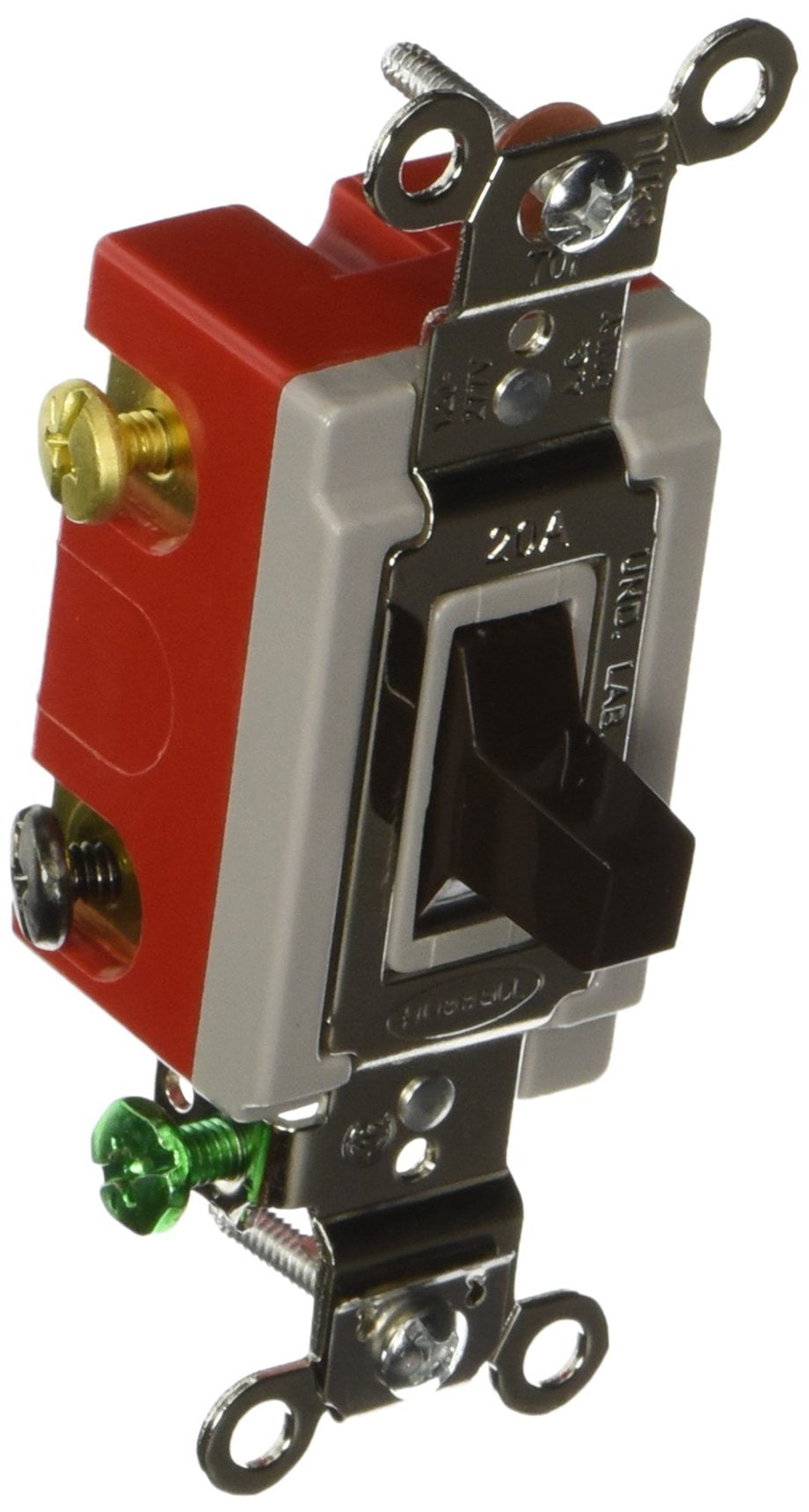 Hubbell HBL1557 Momentary Toggle, Single Pole Double Throw, 20 amp, 120 ...