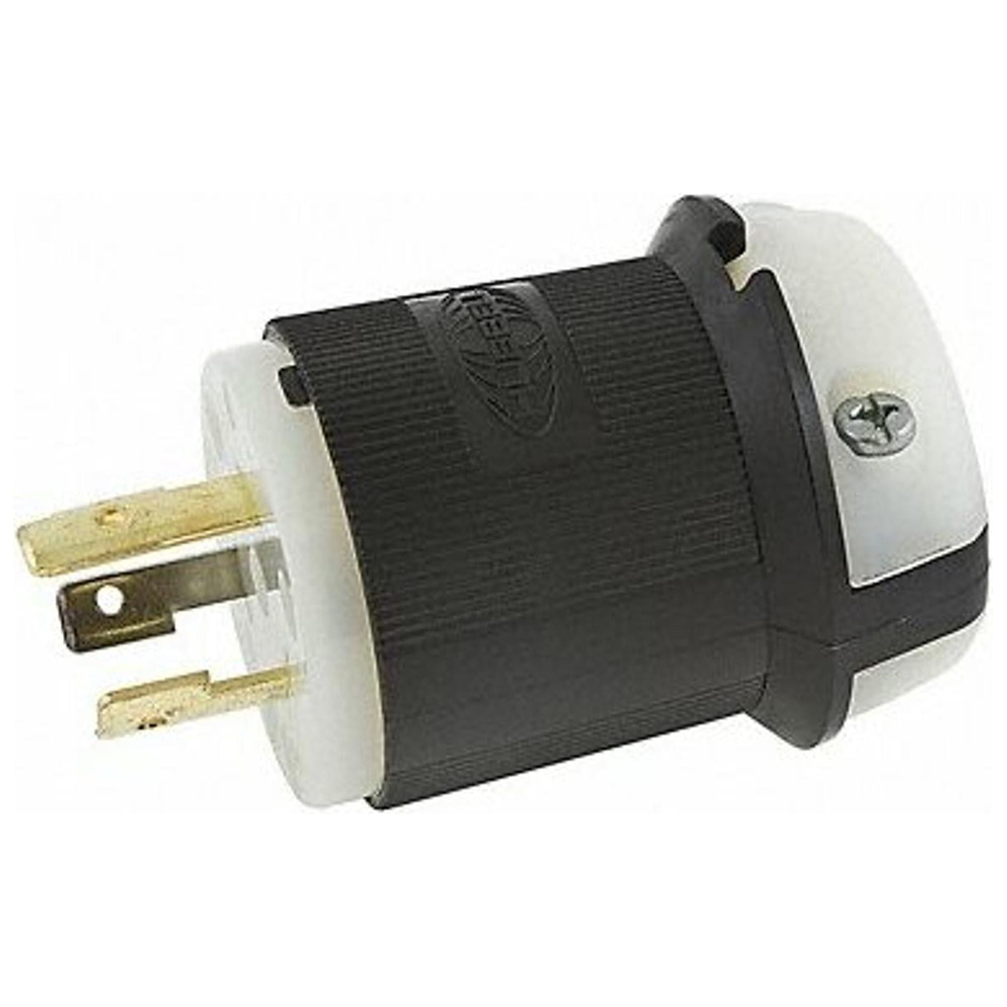 Hubbell HBL2311 Locking Plug, 20 amp, 125V, L5-20P, Black and White ...