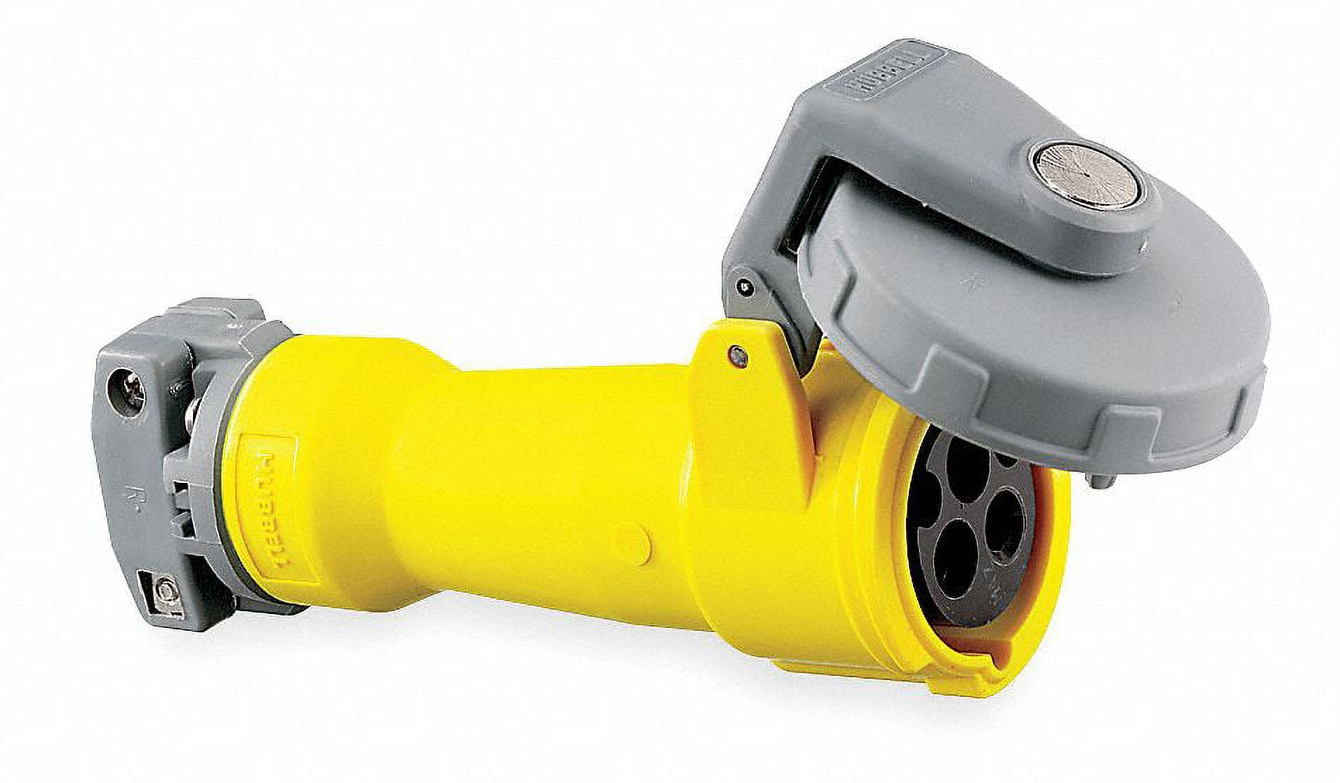 Hubbell HBL320C4W Pin and Sleeve IEC Watertight Connector, 2 Pole, 3 ...