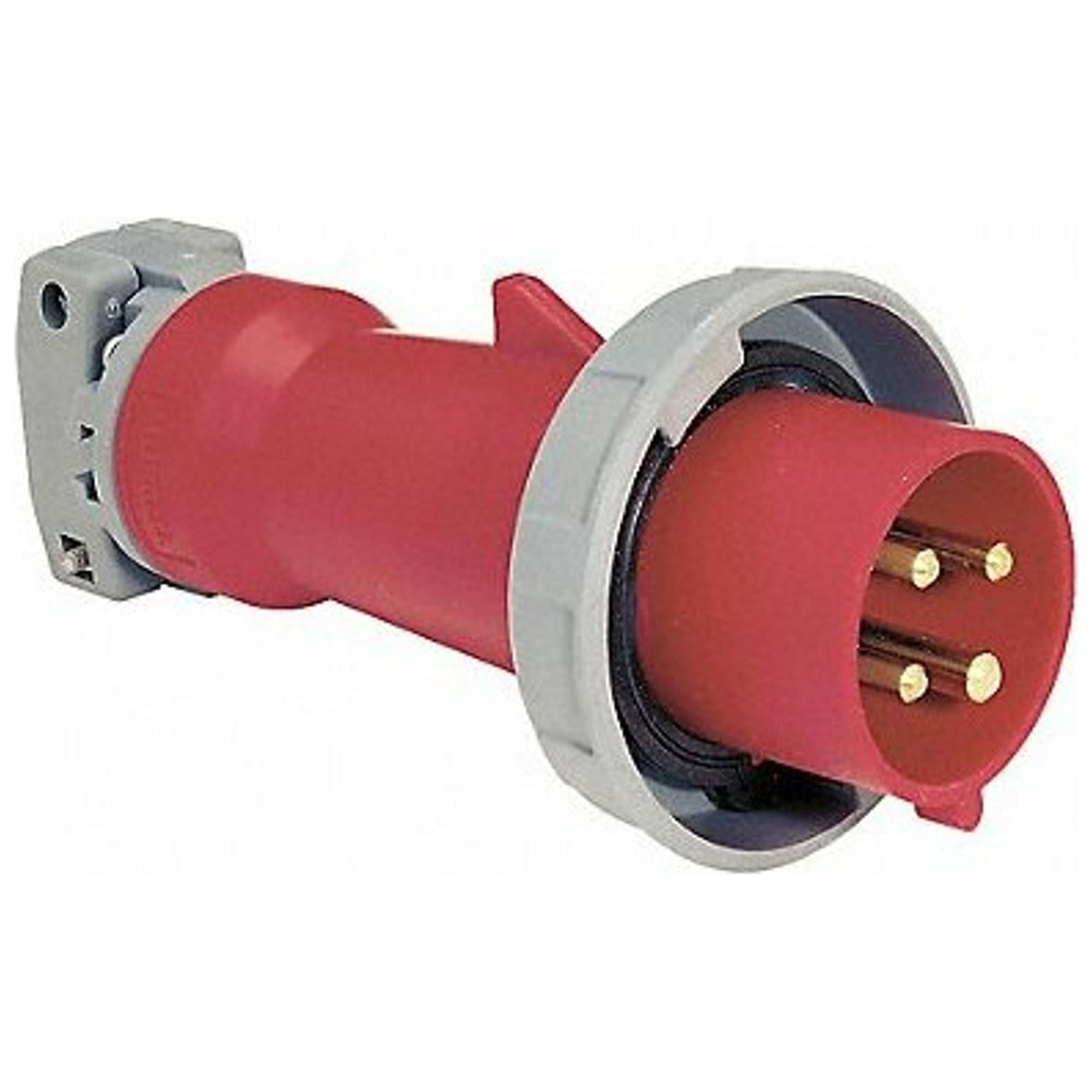 Hubbell HBL460P7W Pin and Sleeve IEC Plug, 3 Pole, 4 Wire, 60 amp, 3 ...