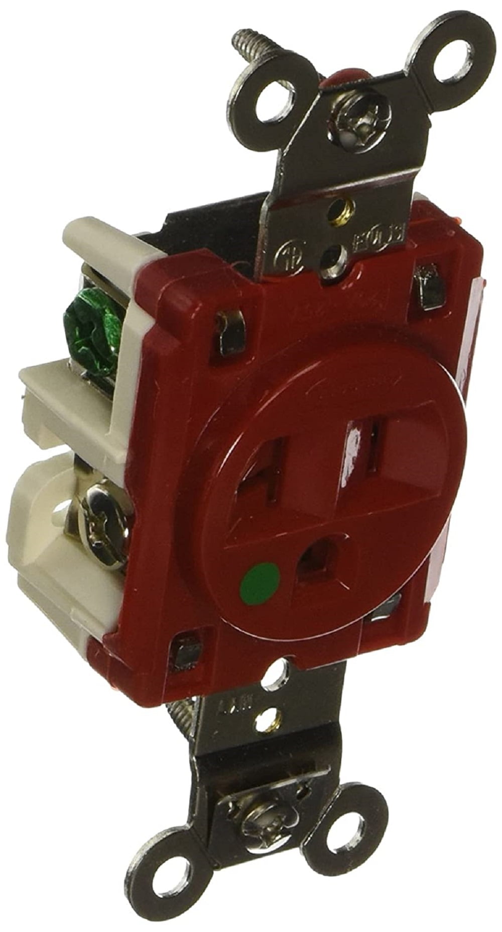 Hubbell HBL8310R 20A 125V 2-Pole 3-Wire Red Single Straight Blade ...