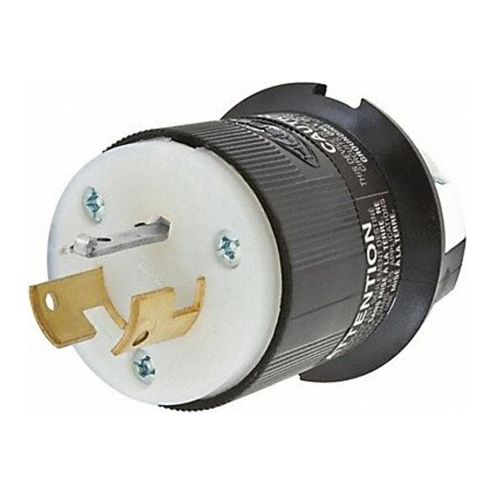 Hubbell HBL9965C Locking Plug, 3 Pole, 3 Wire, 20 amp, 125/250V, Black ...