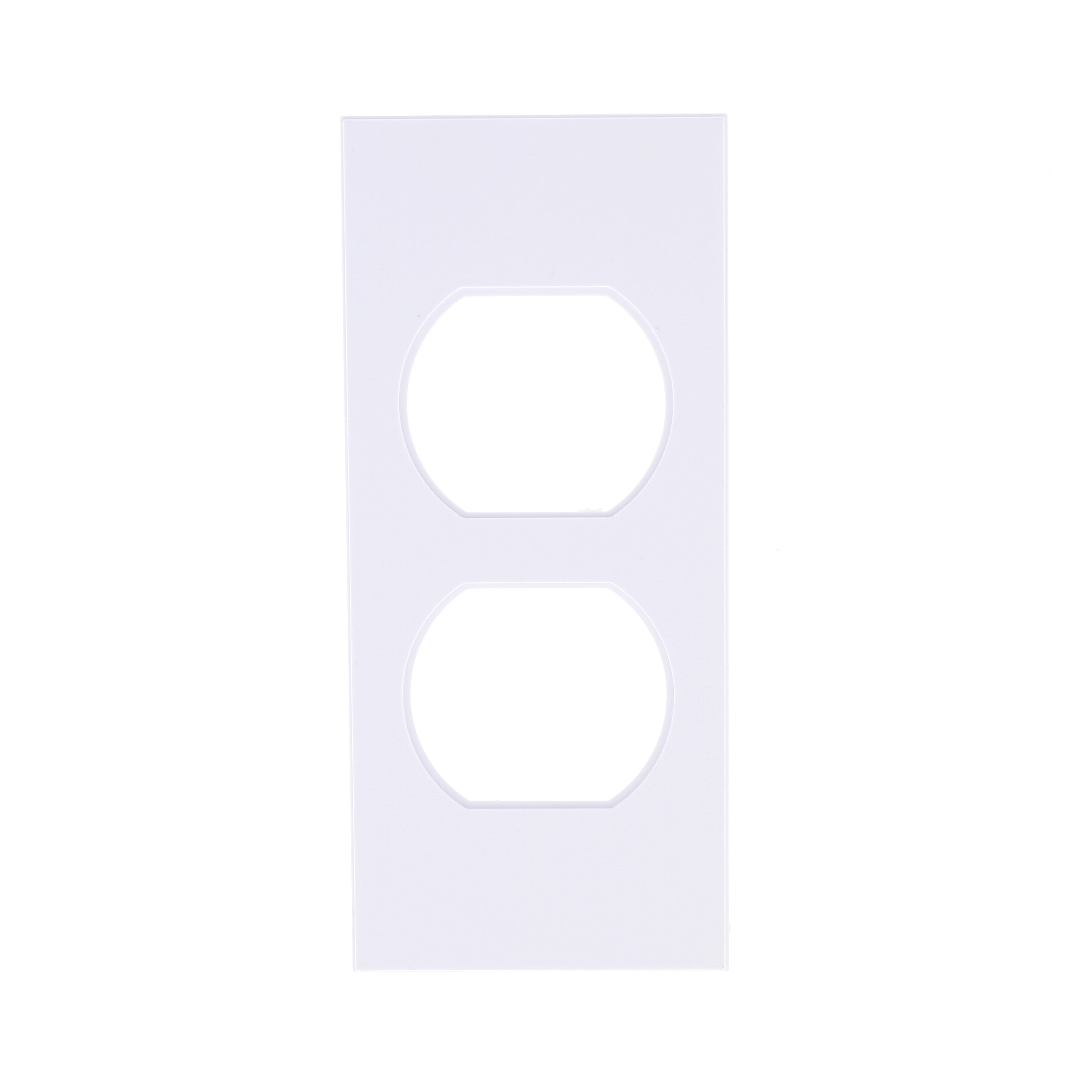 Hubbell HBLST302WA White Duplex Snap-In Plate Cover for Recessed Wall ...