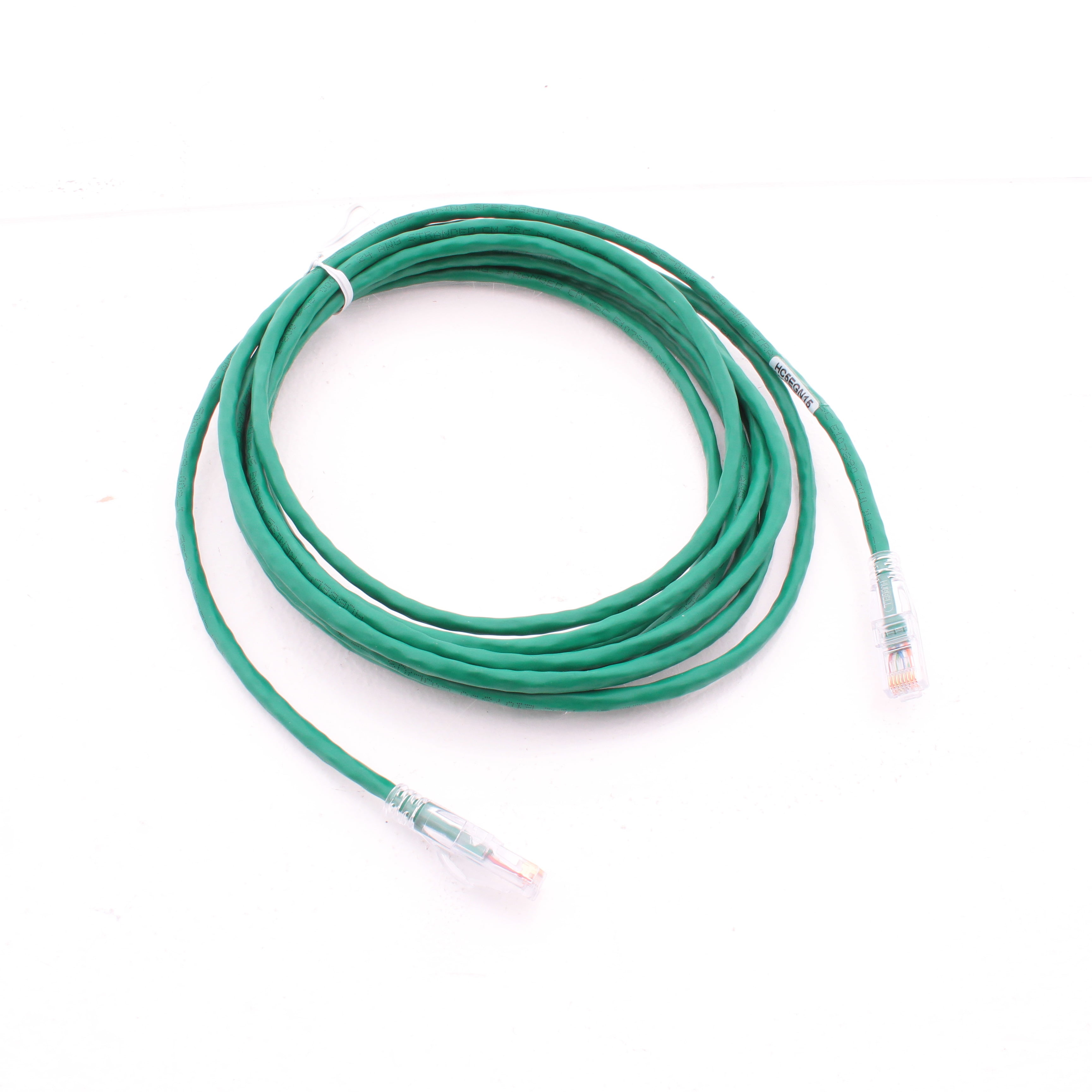 Hubbell HC5EGN15 Patch Cord Cat 5e 15 Ft Green LAN Ethernet Network ...