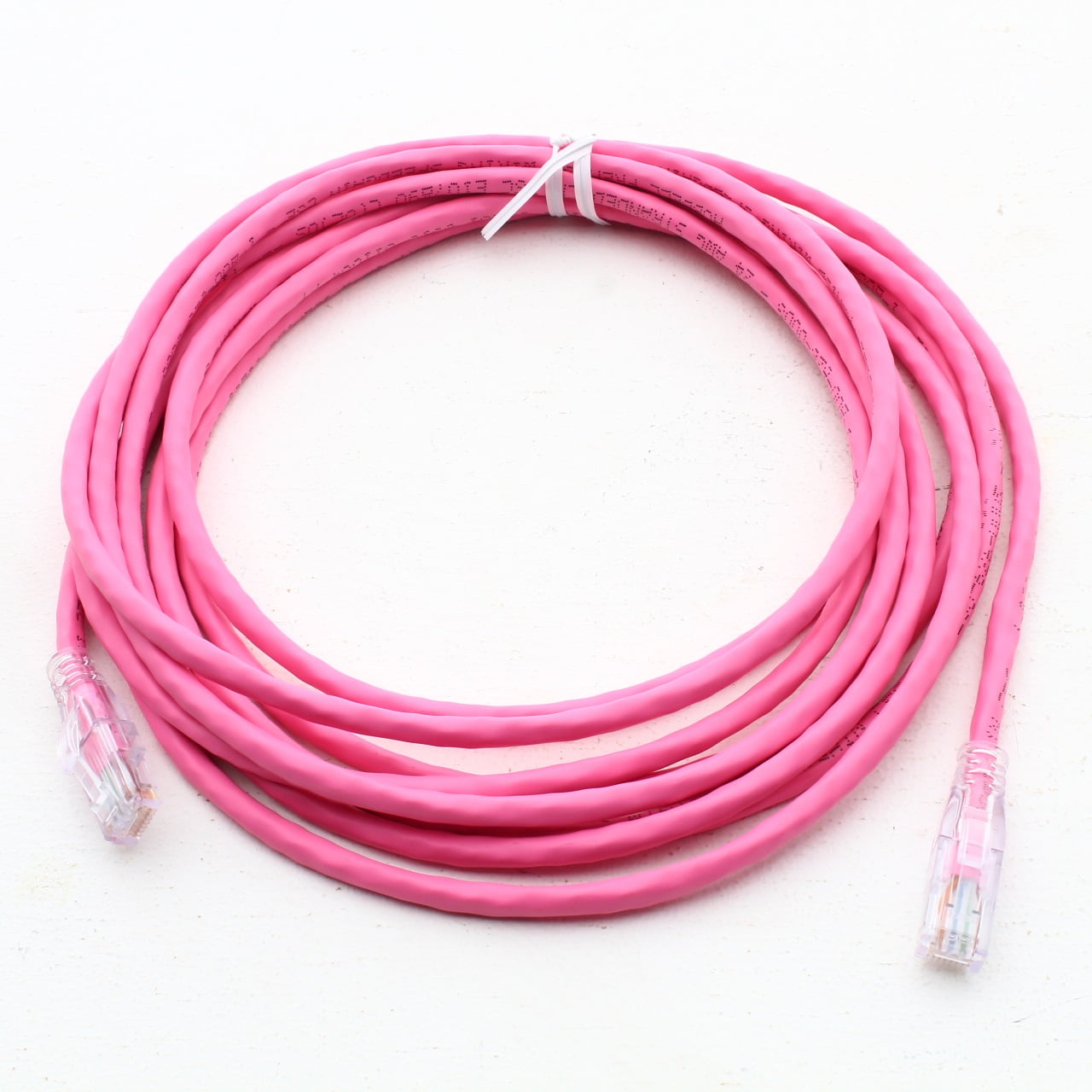 Hubbell HC5EPK15 Patch Cord Cat 5e 15 Ft Pink LAN Ethernet Network ...