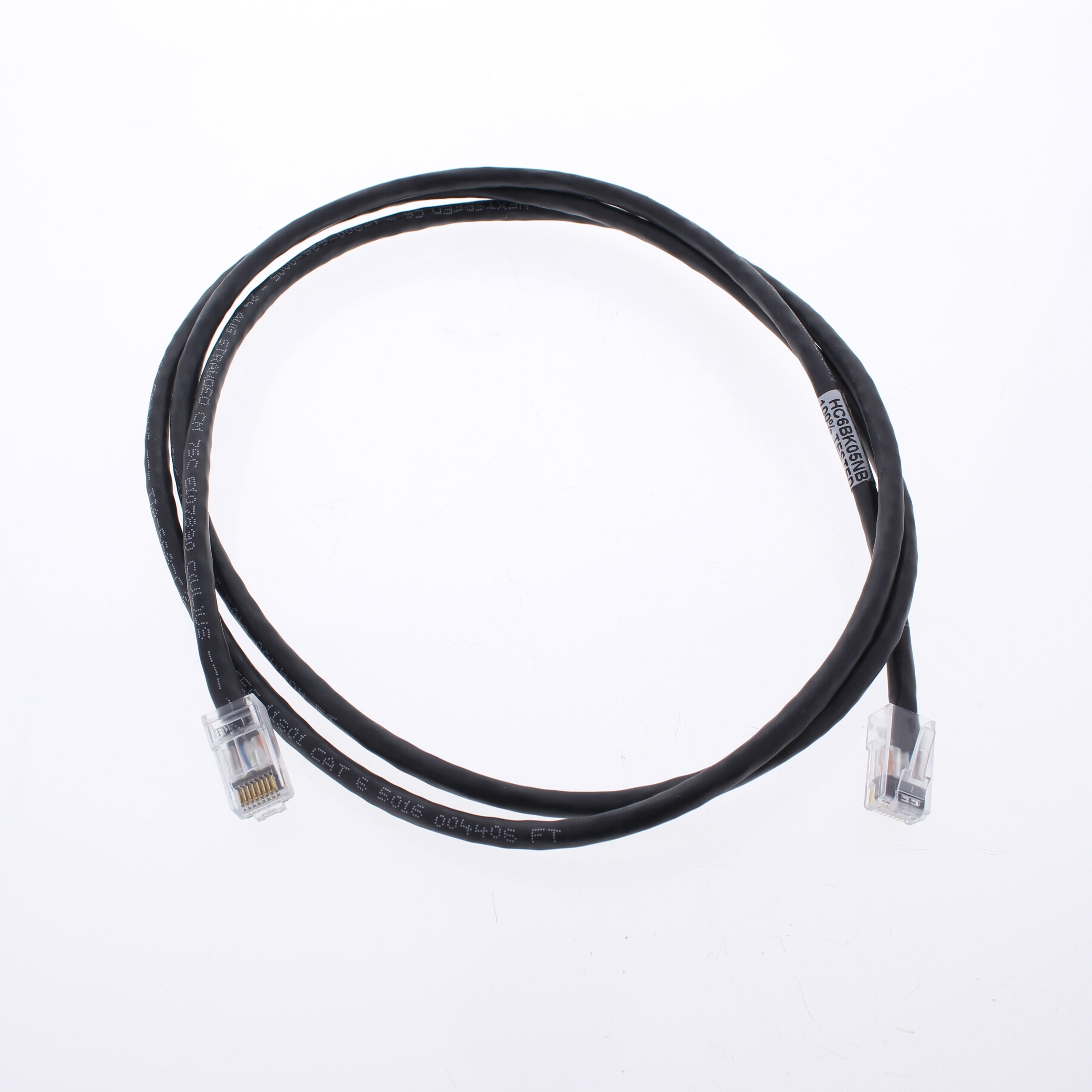 Hubbell HC6BK05NB Patch Cord Cat 6 Black 5 Ft LAN Ethernet Network ...