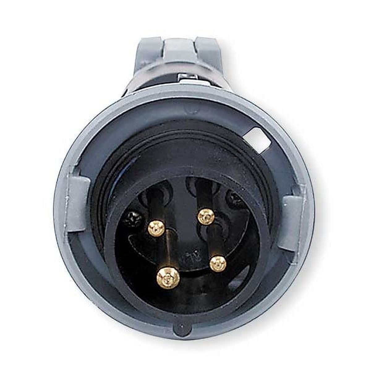 Hubbell Wiring Device-Kellems IEC Pin and Sleeve Plug,100 A,Black,3Pl ...