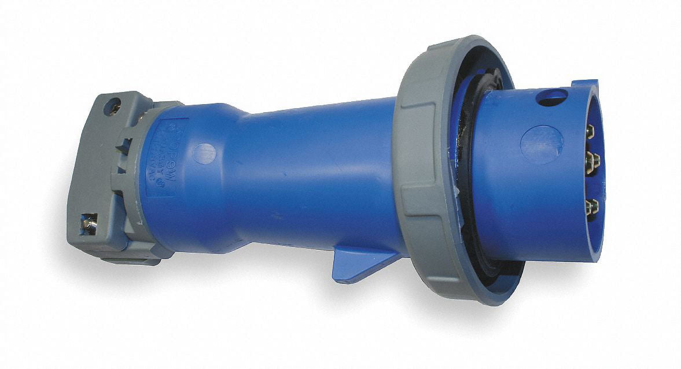 Hubbell IEC Pin and Sleeve Plug,20 A,Blue,4Pl HBL520P9W - Walmart.com