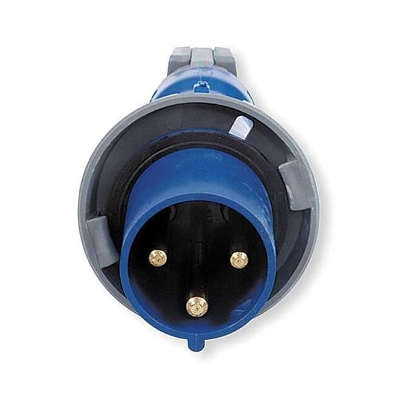 Hubbell Wiring Device-Kellems IEC Pin and Sleeve Plug,30 A,Blue,2Pl ...