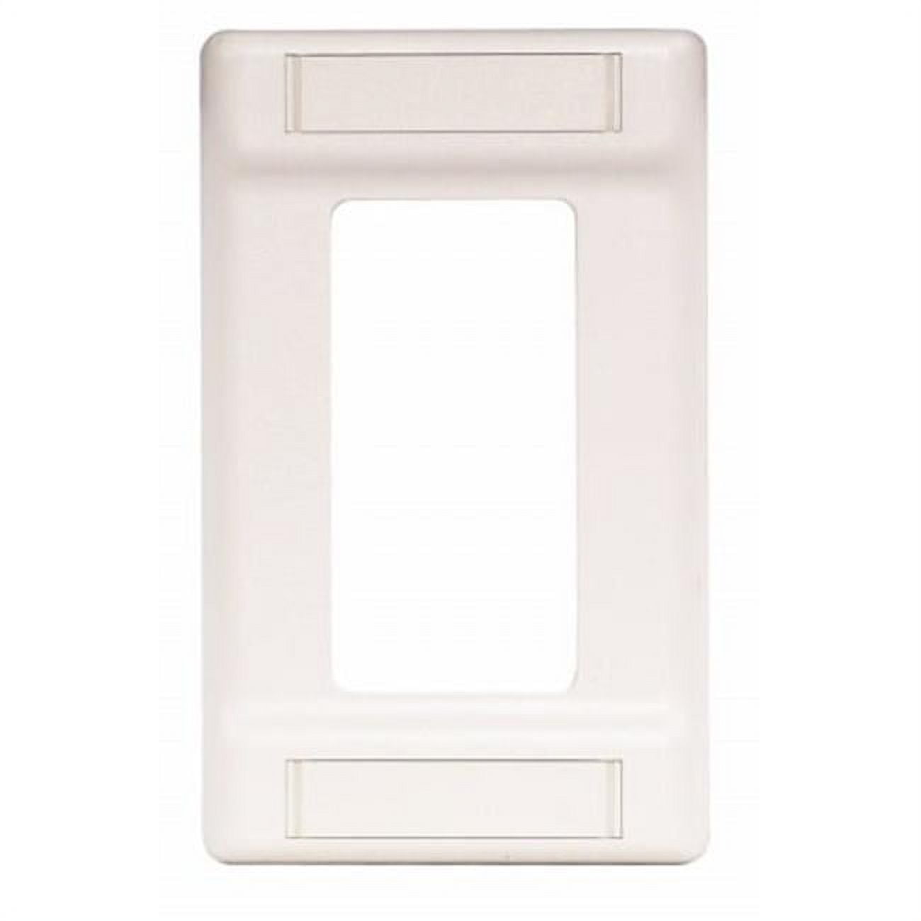 Hubbell IFP126W 1 Gang Wall Plate Cover Loads Up To 6 Port-Label Field ...