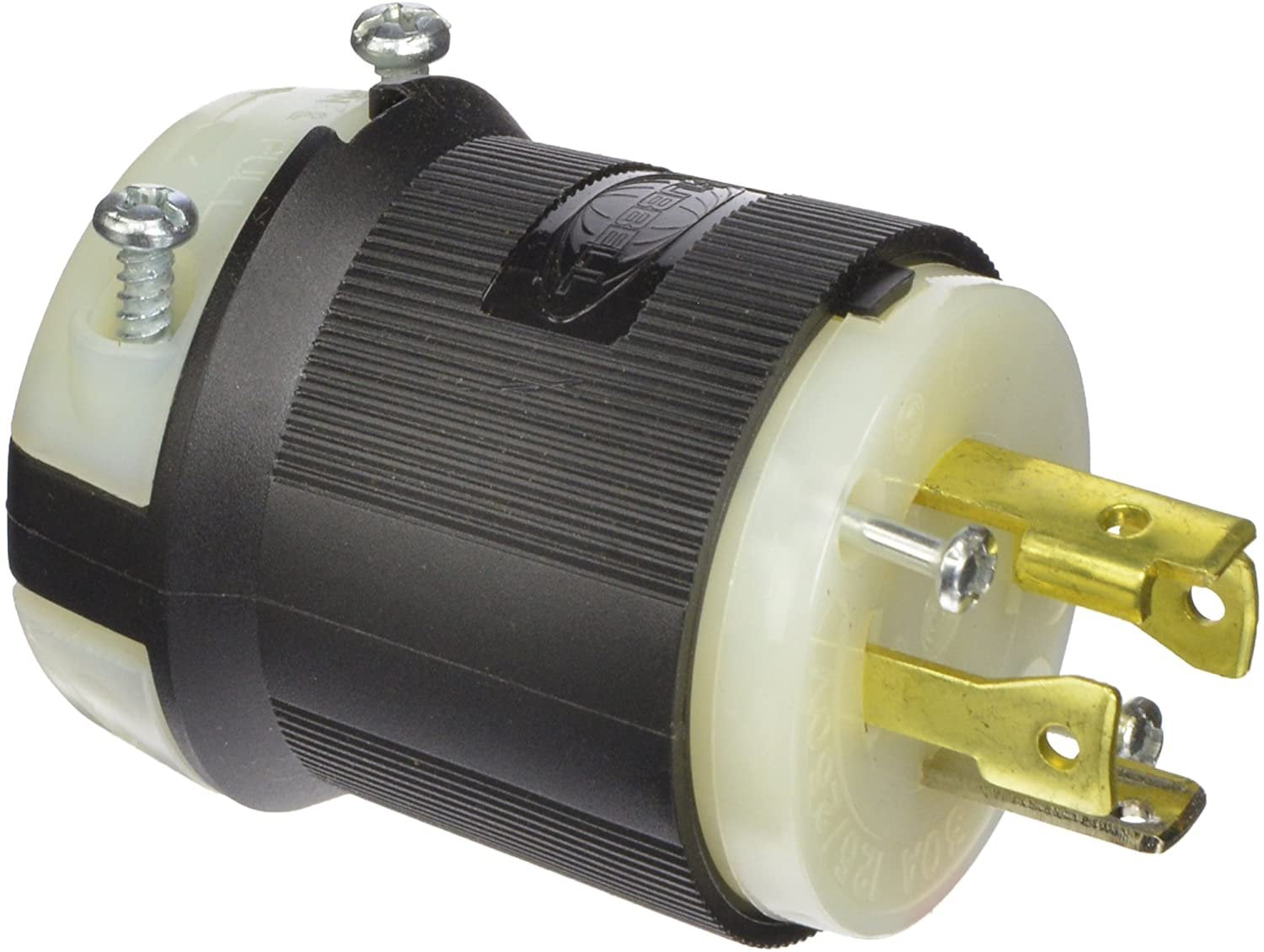 Hubbell Insulgrip Twist-Lock Generator Plug, 3 Pole 4 Wire, 30 Amp, 125 ...