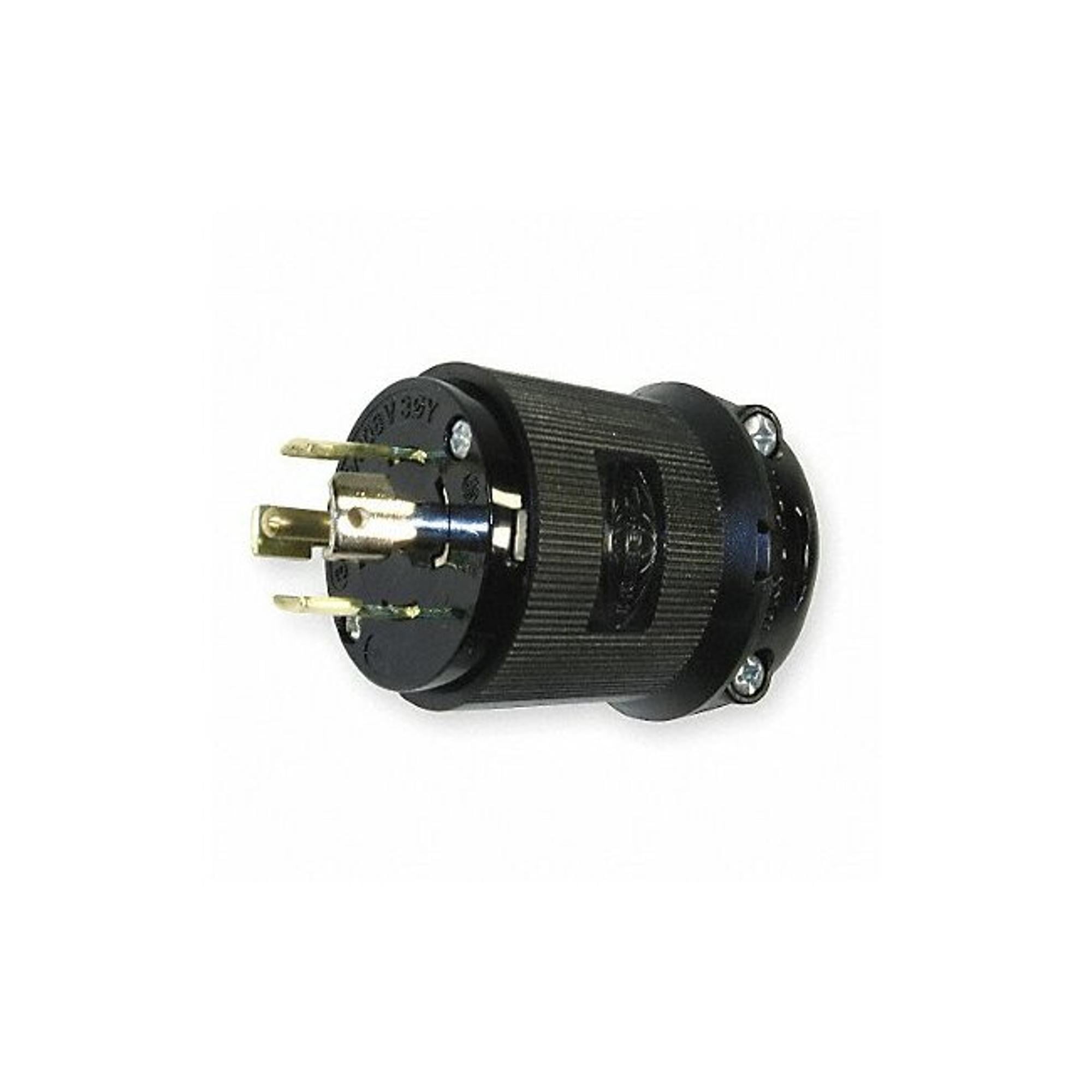 Hubbell Wiring Device-Kellems LckPlg,Straight;30 A;Black,Nylon,5Blds ...